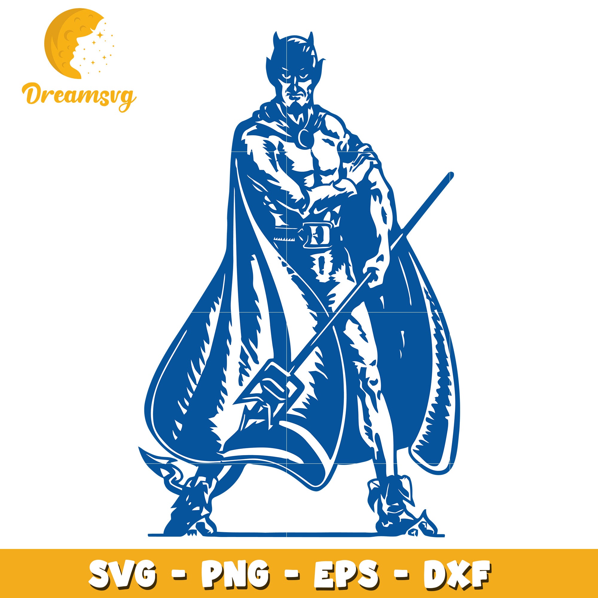 Devil SVG Cut File Blue Demon PNG, EPS, DXF – DreamSVG Store