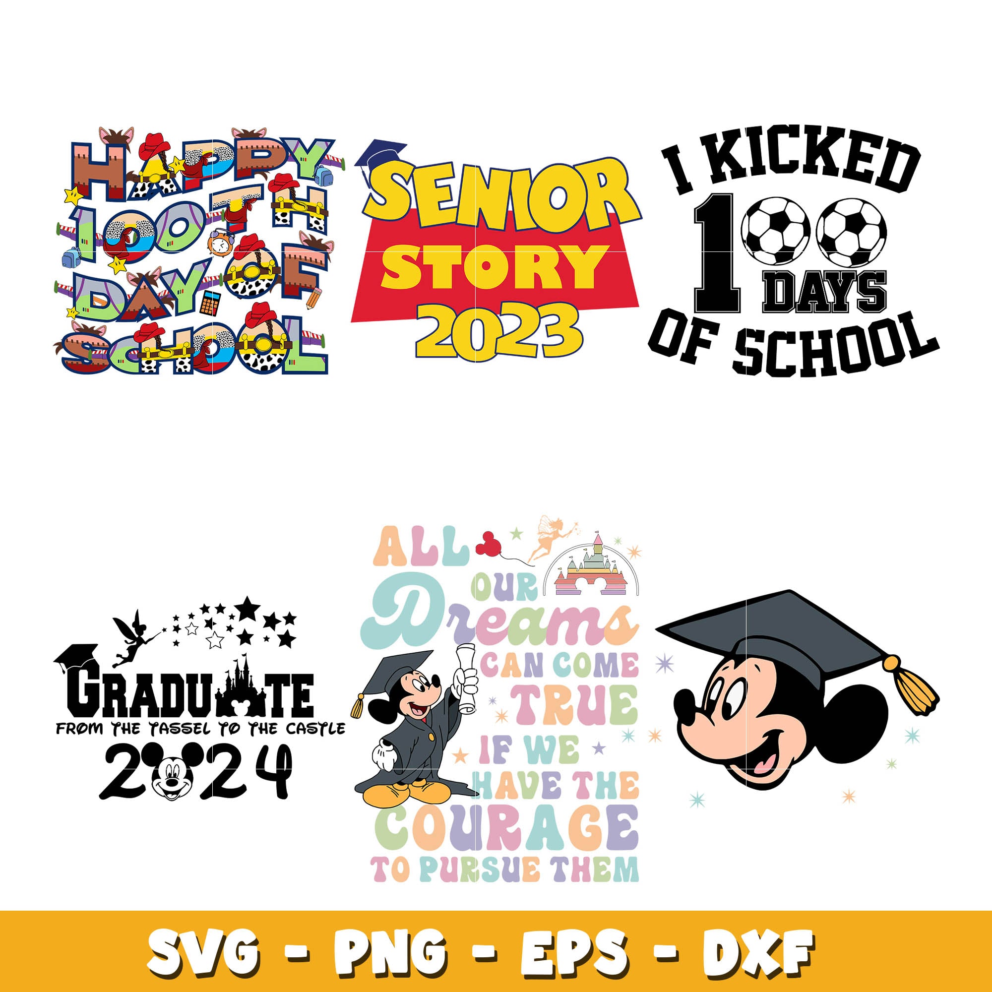 Mickey Mouse Senior Trip To Disney bundle svg, Disney svg, Digital dow ...