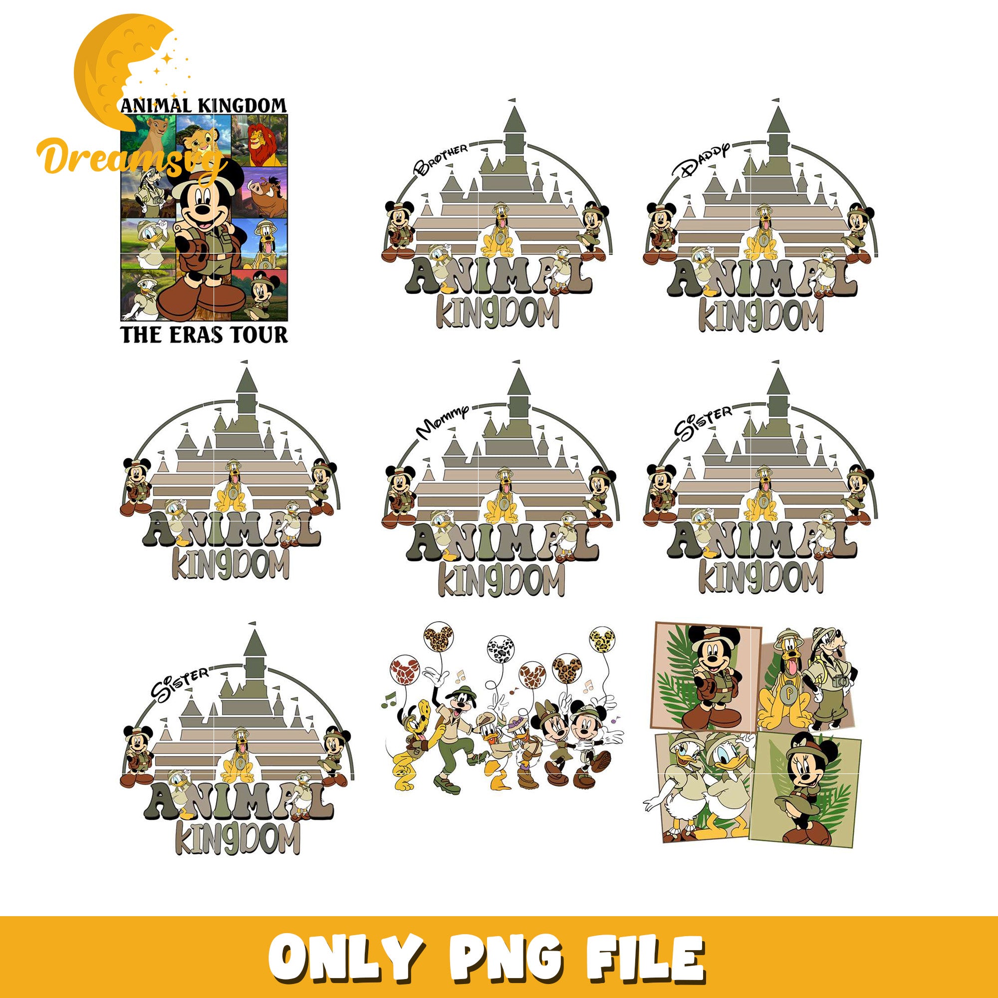 Disney Animal Kingdom PNG Bundle – DreamSVG Store