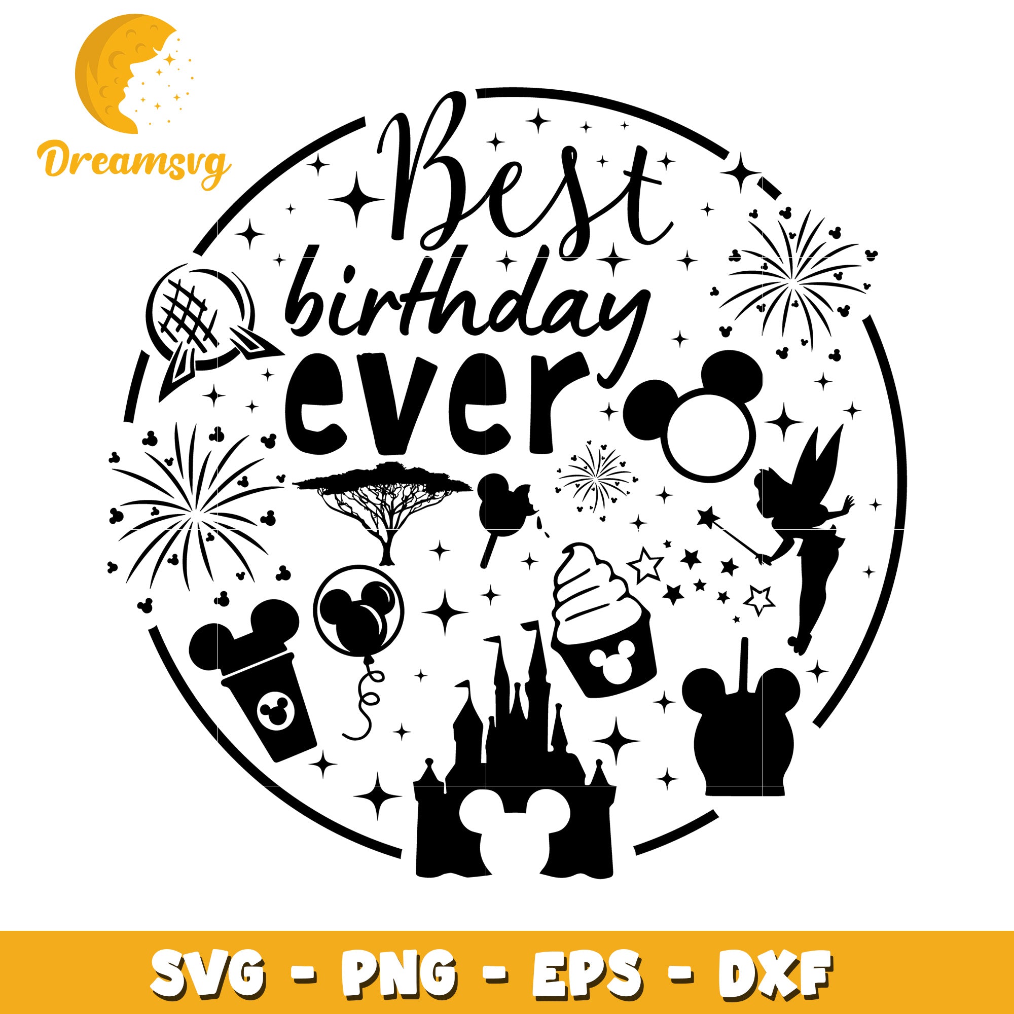 Disney Birthday SVG Cut File – DreamSVG Store