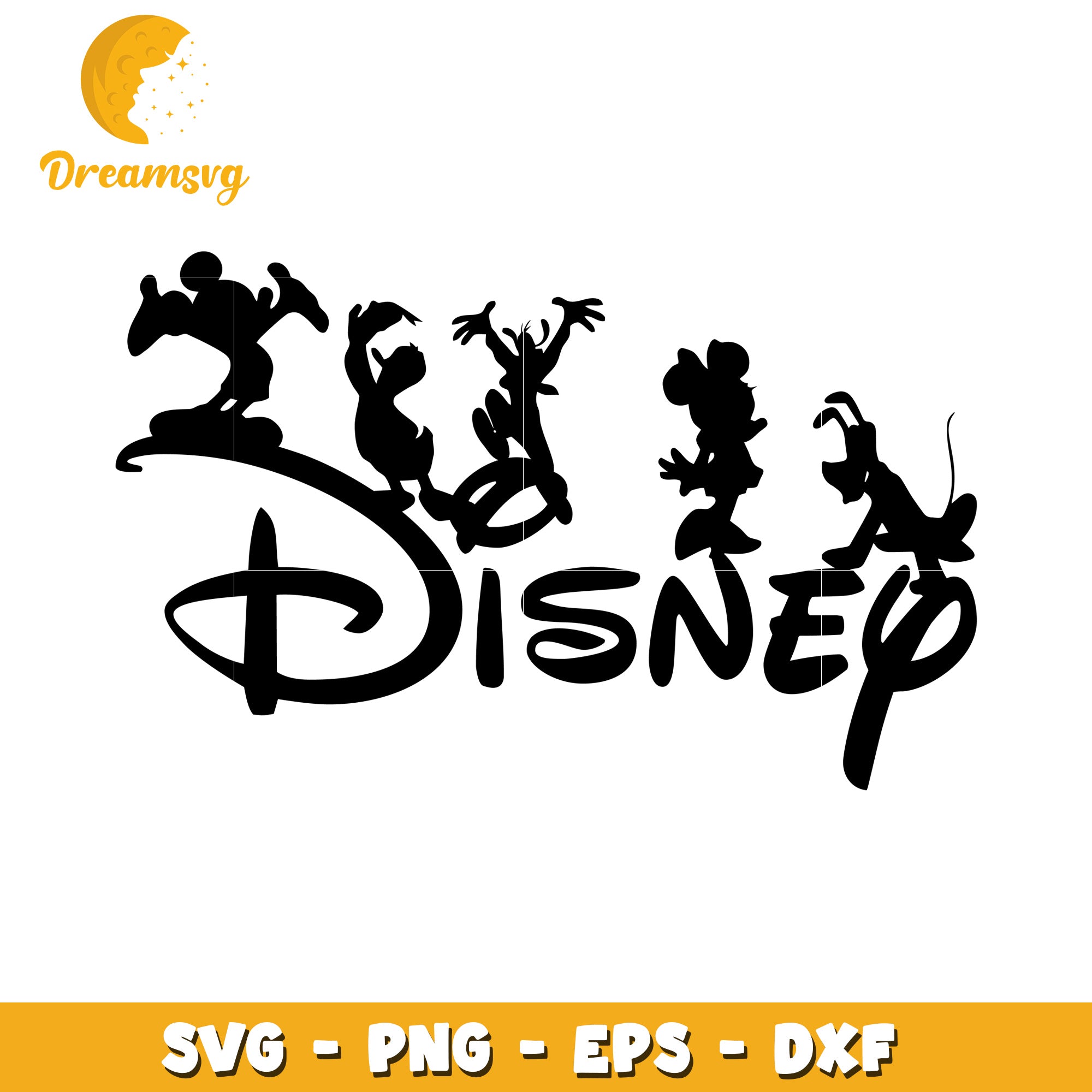 Disney Characters SVG Cut File – DreamSVG Store