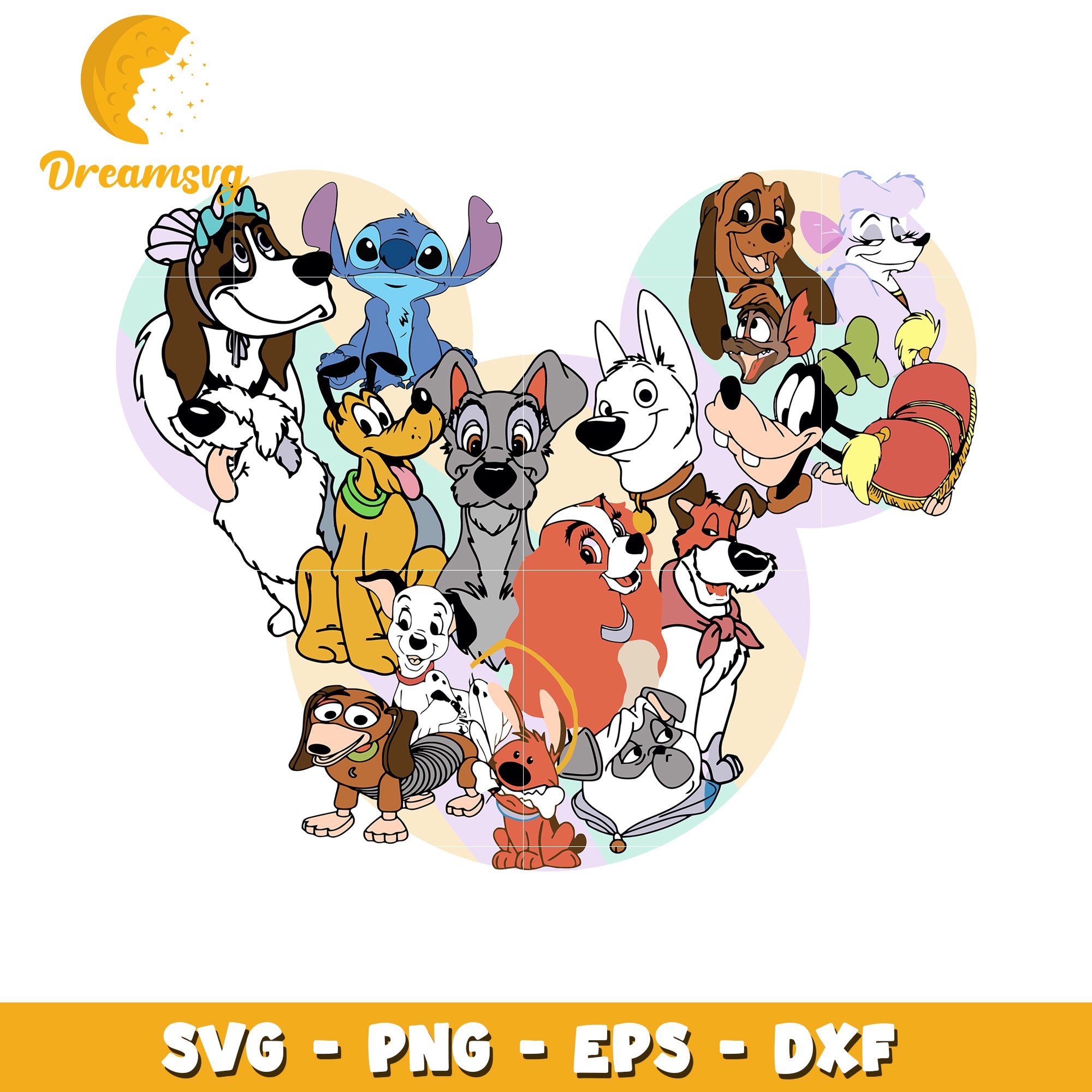 Disney Dogs SVG Bundle PNG EPS DXF – DreamSVG Store