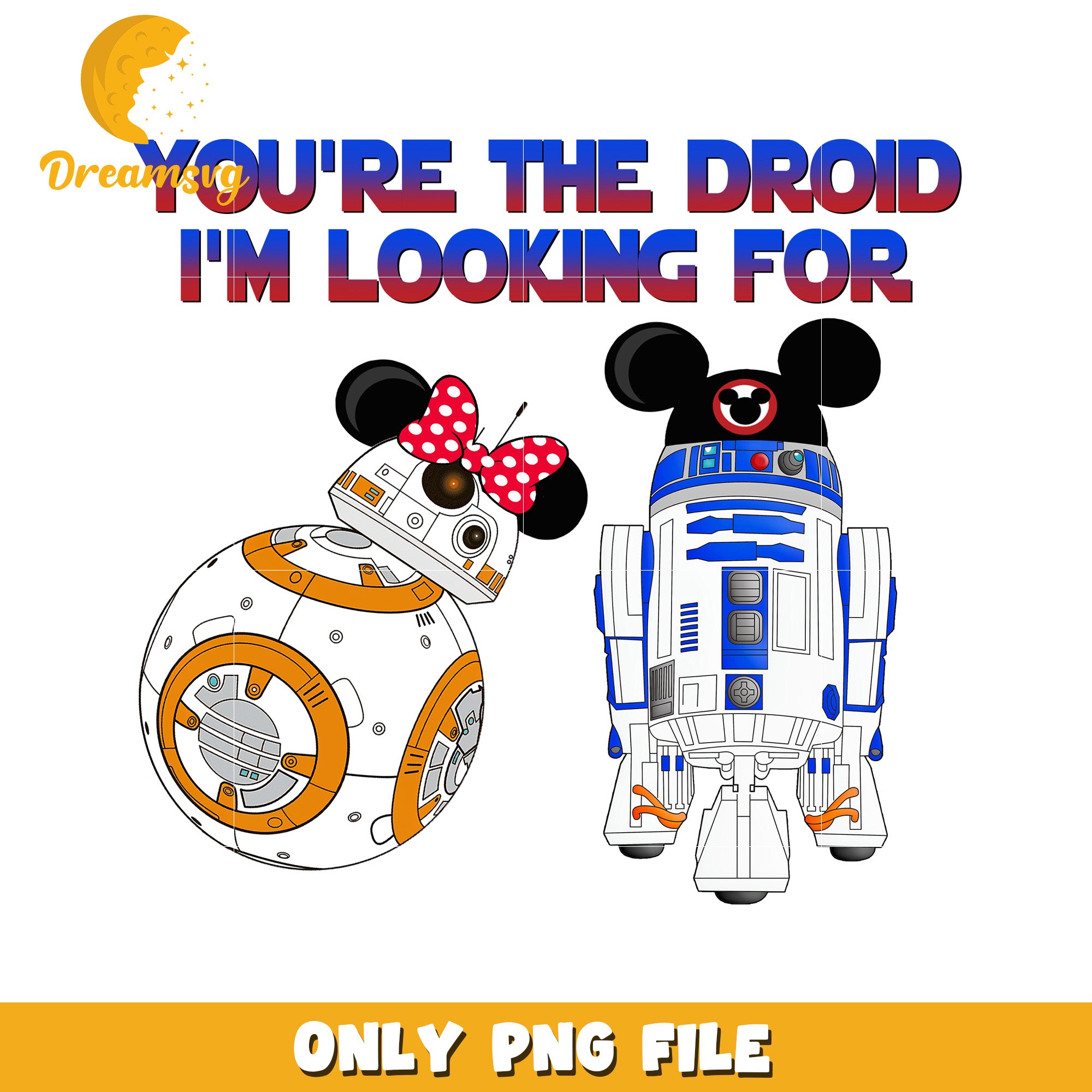 Disney Droid Couple PNG – DreamSVG Store