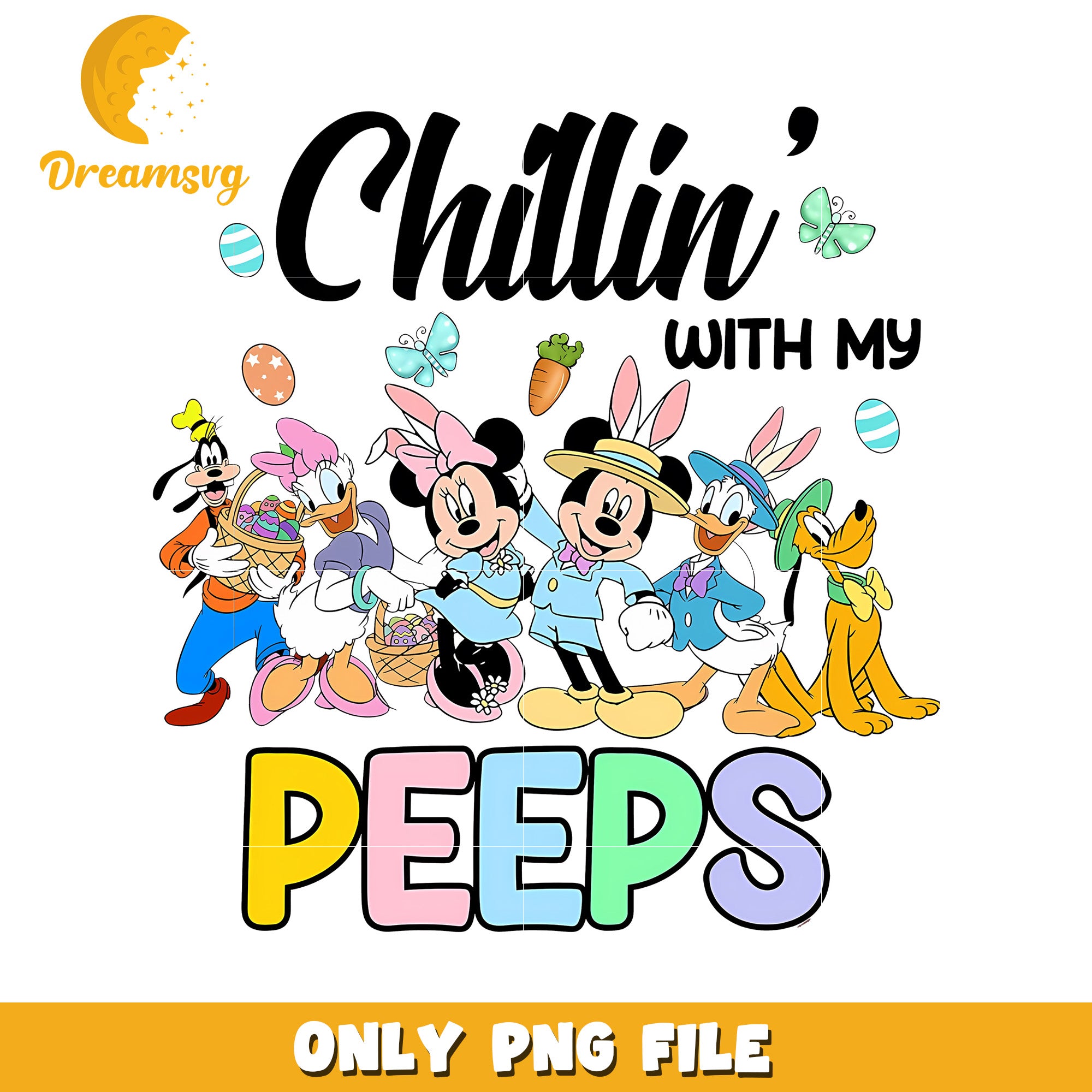 Disney Easter Peeps PNG Sublimation – DreamSVG Store