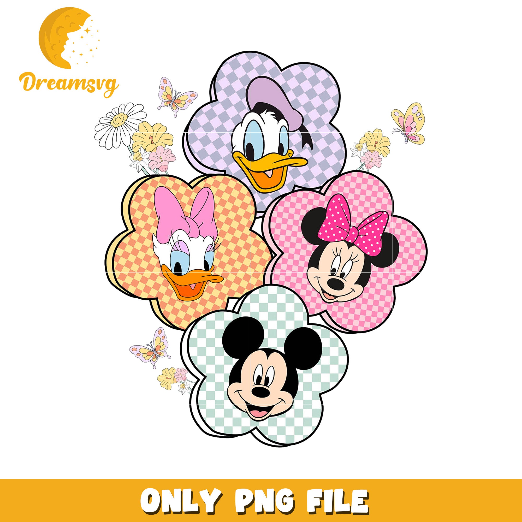 Disney Flower PNG Sublimation – DreamSVG Store