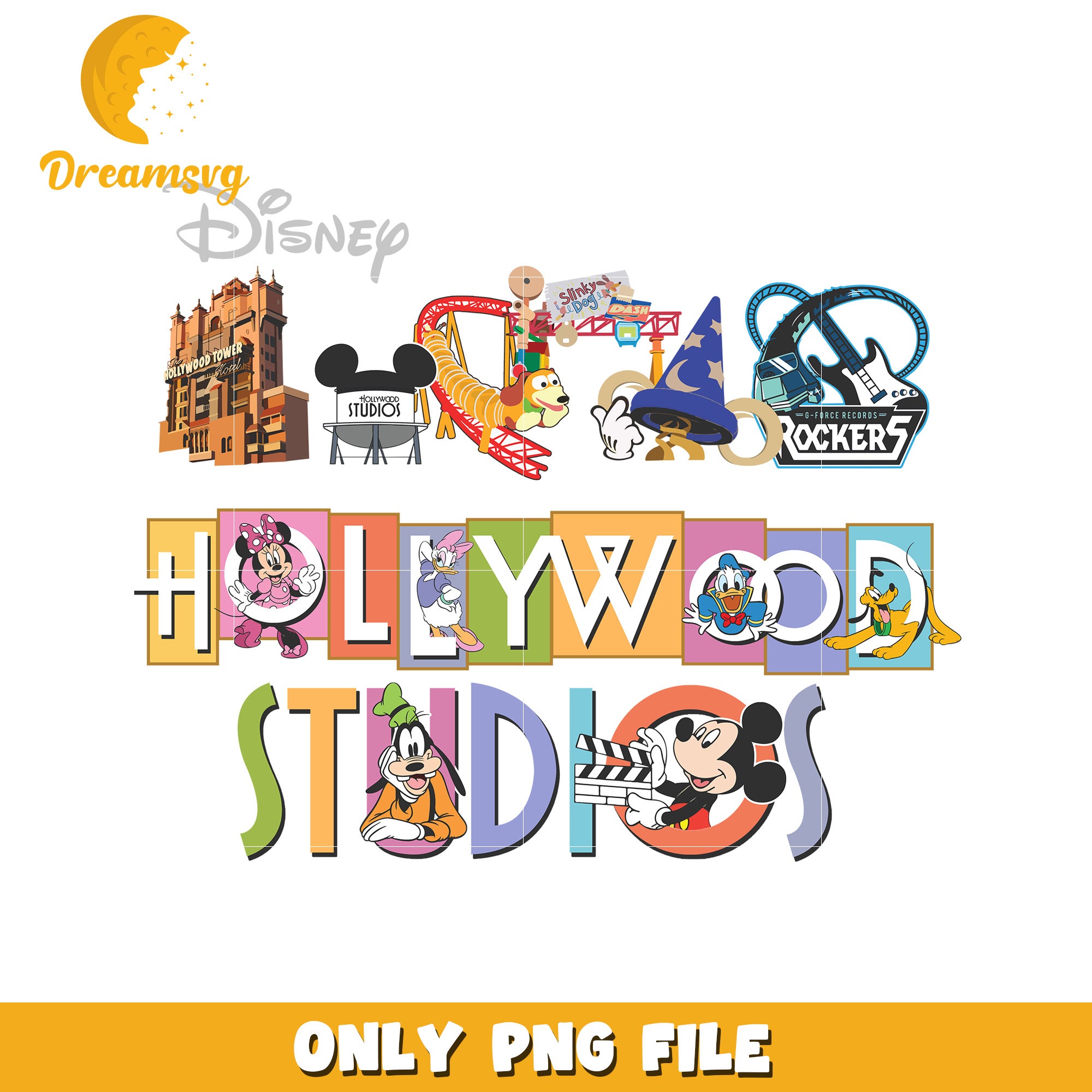 Disney Hollywood Studios Fun PNG Graphic Design File – DreamSVG Store
