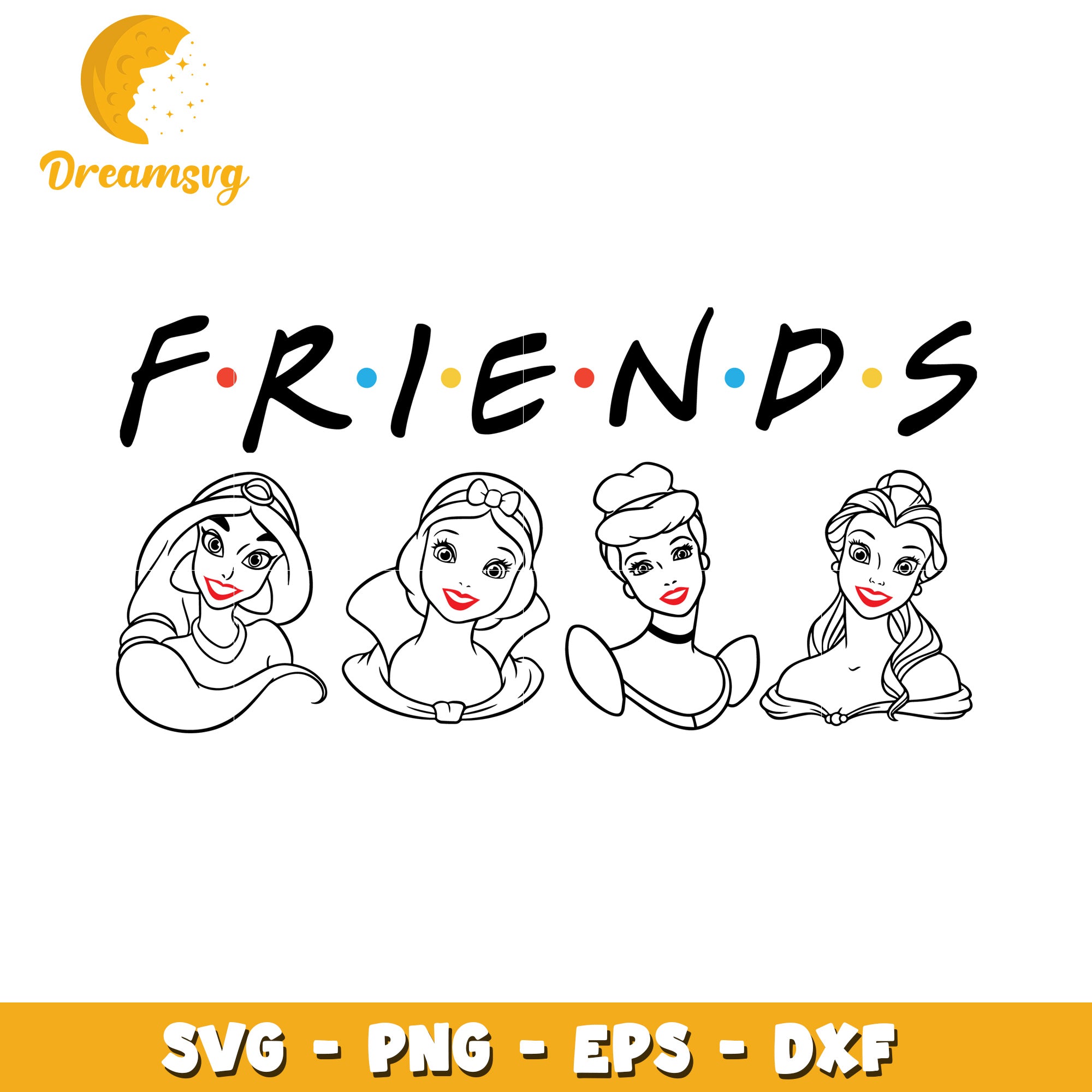 Disney Princess Friends SVG Bundle – DreamSVG Store