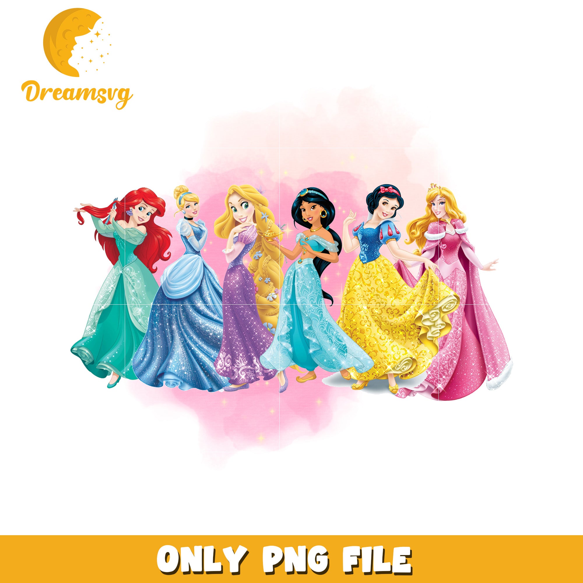 Disney Princess PNG File Beautiful Character Design – DreamSVG Store
