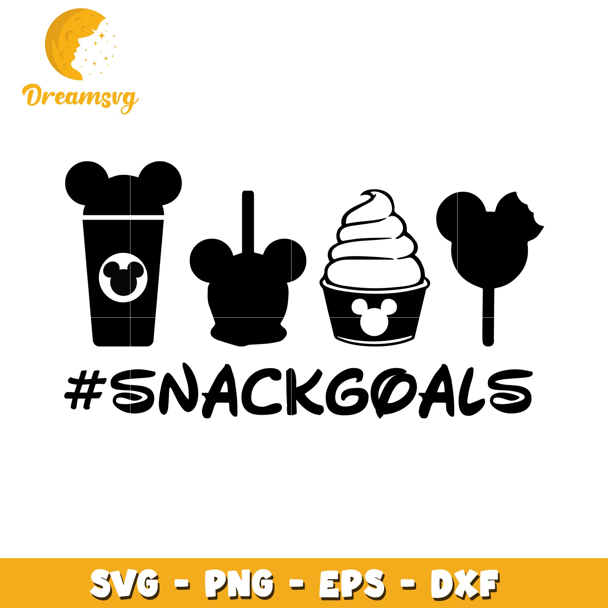 Disney Snack Goals SVG Cut File – DreamSVG Store