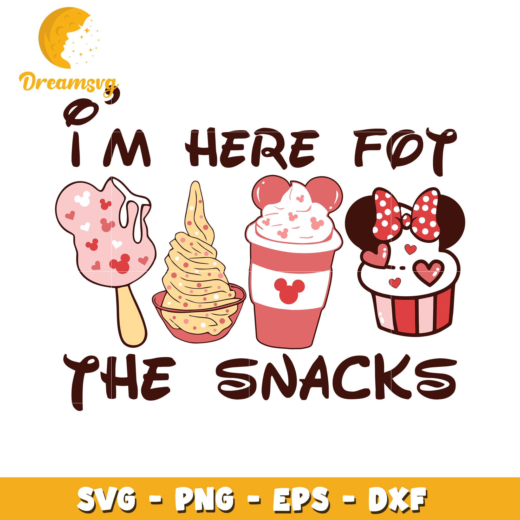 Disney Snacks SVG PNG EPS DXF – DreamSVG Store