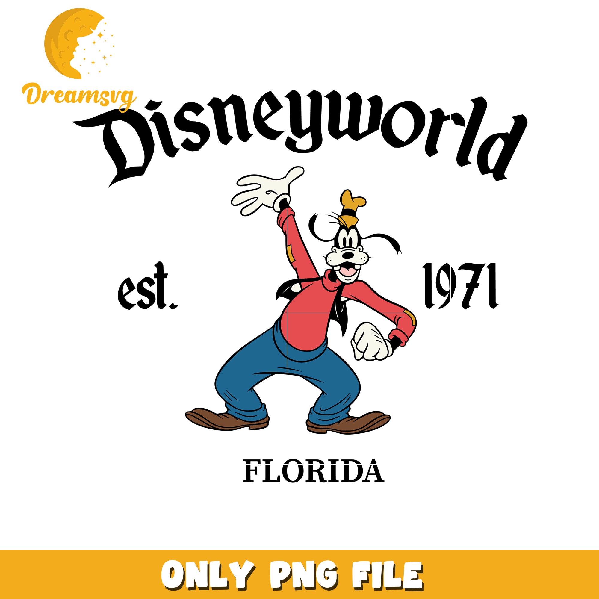 Disney World Goofy PNG Image – DreamSVG Store