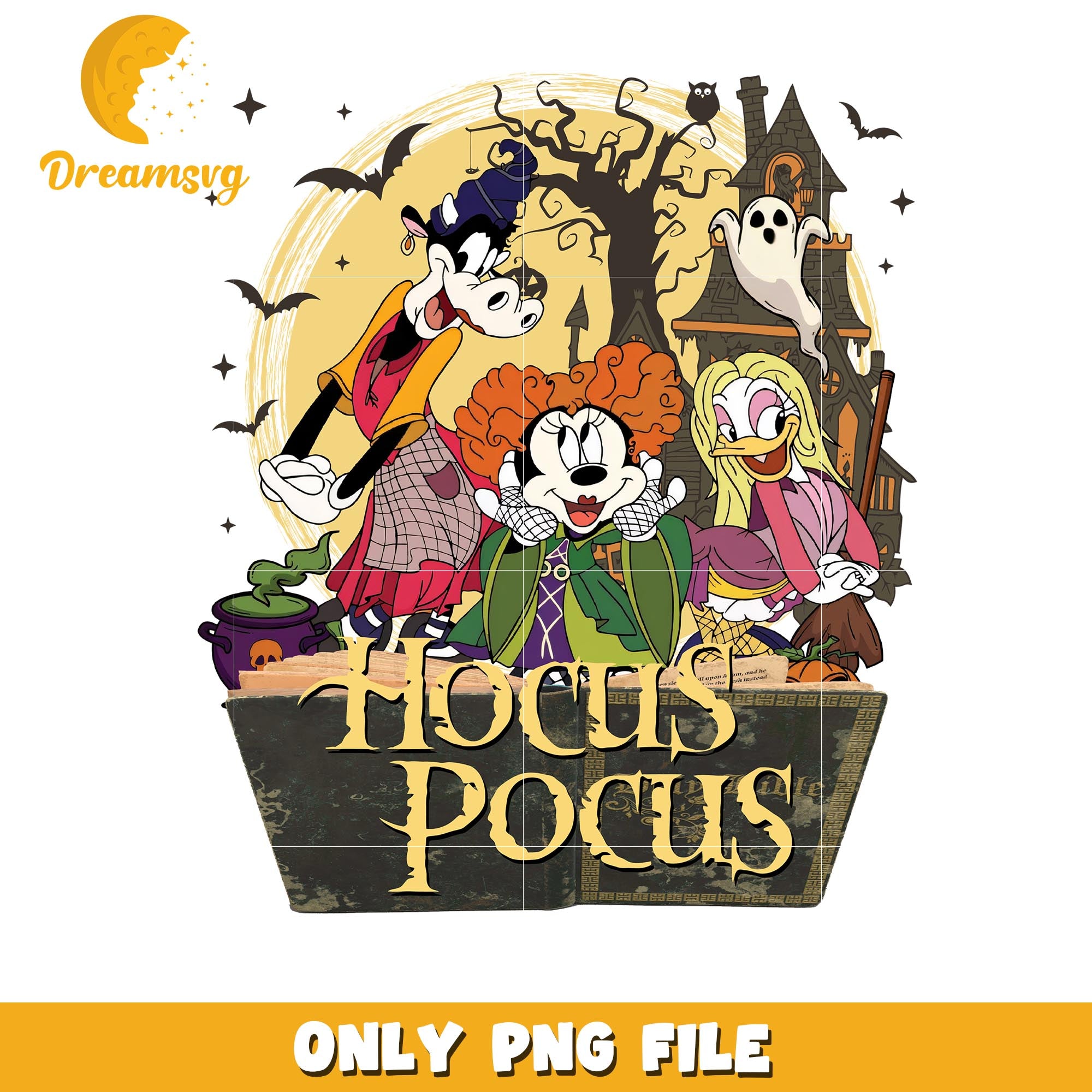 Disney Hocus Pocus Mickey png, Disney cartoon friends Hocus Pocus png ...
