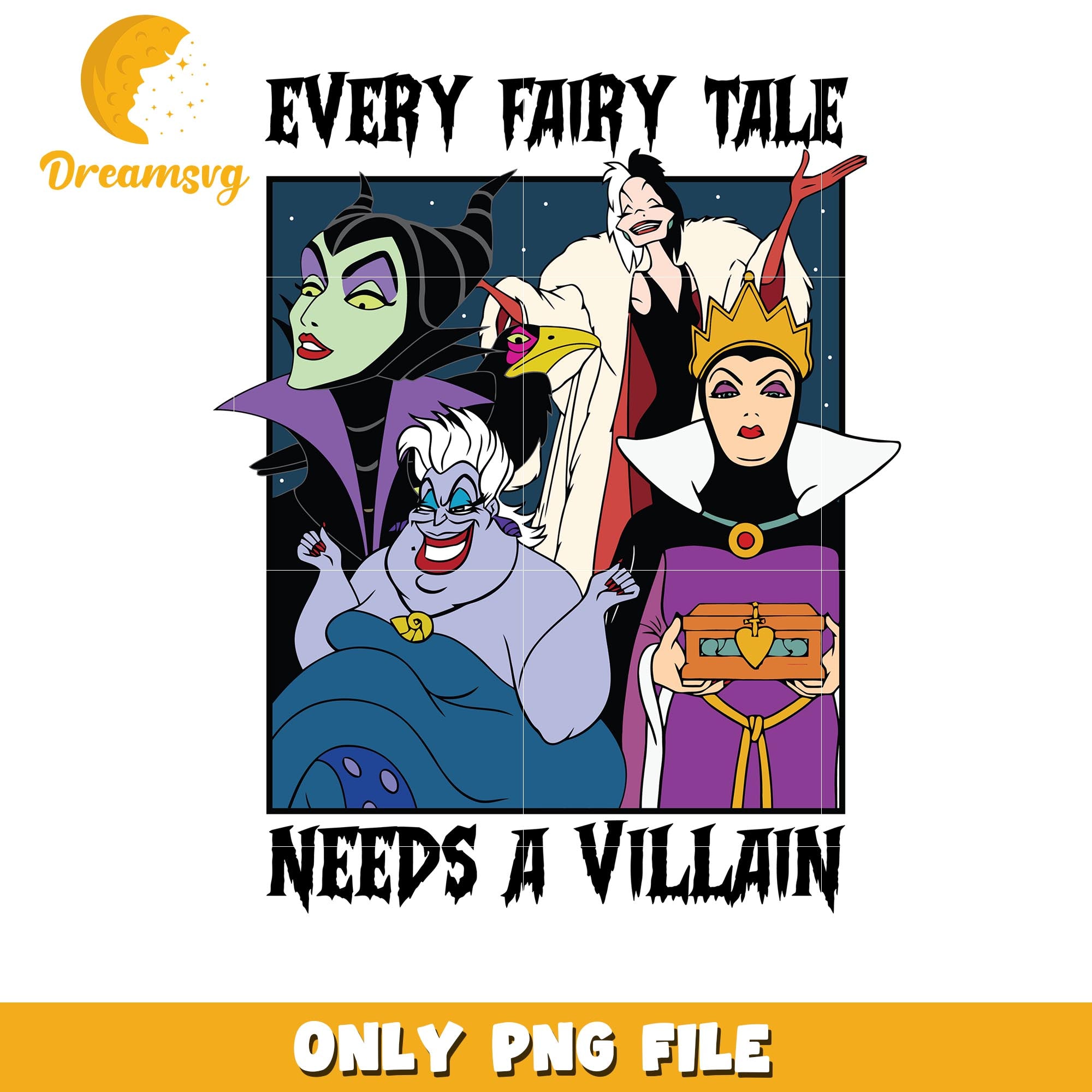 Disney every fairy tale needs a villains png, Disney cartoon villains ...