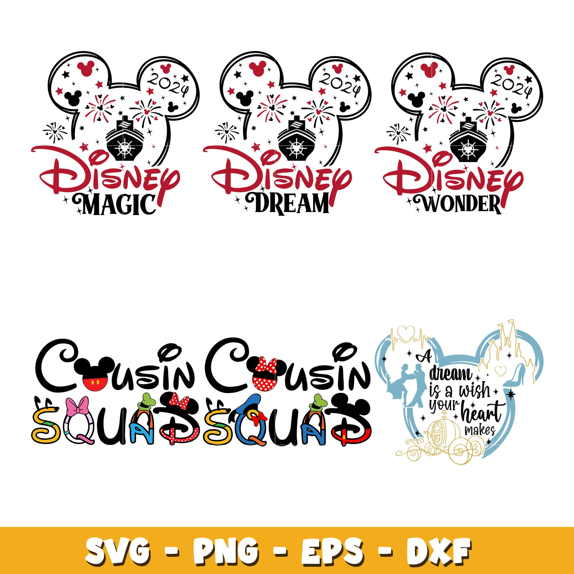 Mickey mickey cousin squad svg bundle, Disney squad svg, Disney svg ...