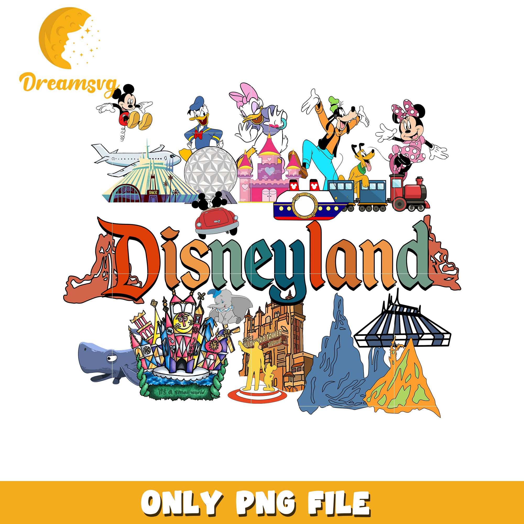 Disneyland PNG Sublimation Design – DreamSVG Store
