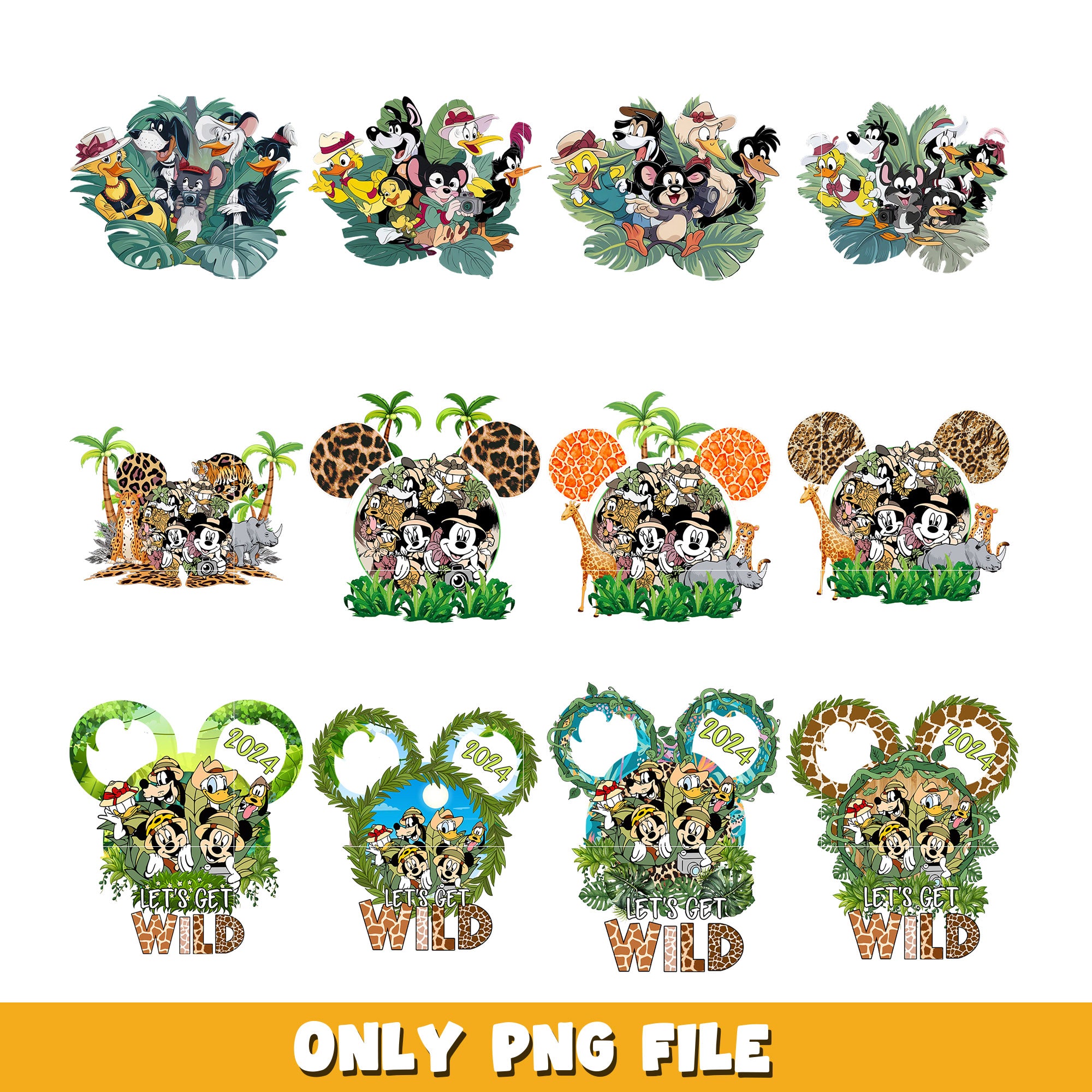 Disney Animal Kingdom bundle png, Disney cartoon png, Digital download ...