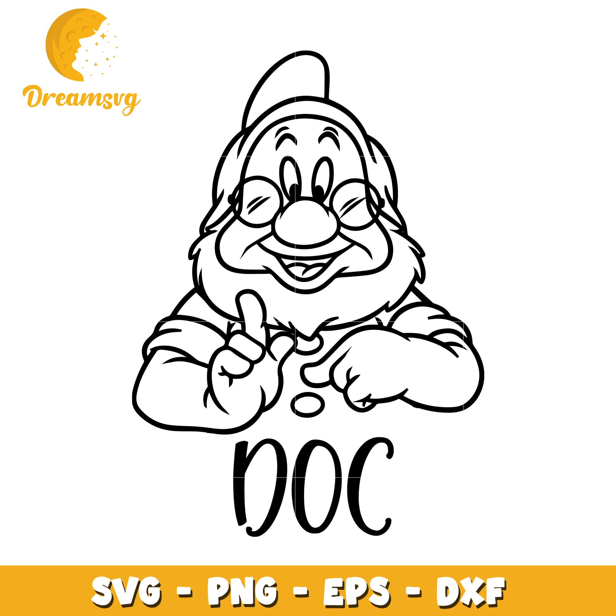 Doc the Dwarf SVG Cut File – DreamSVG Store