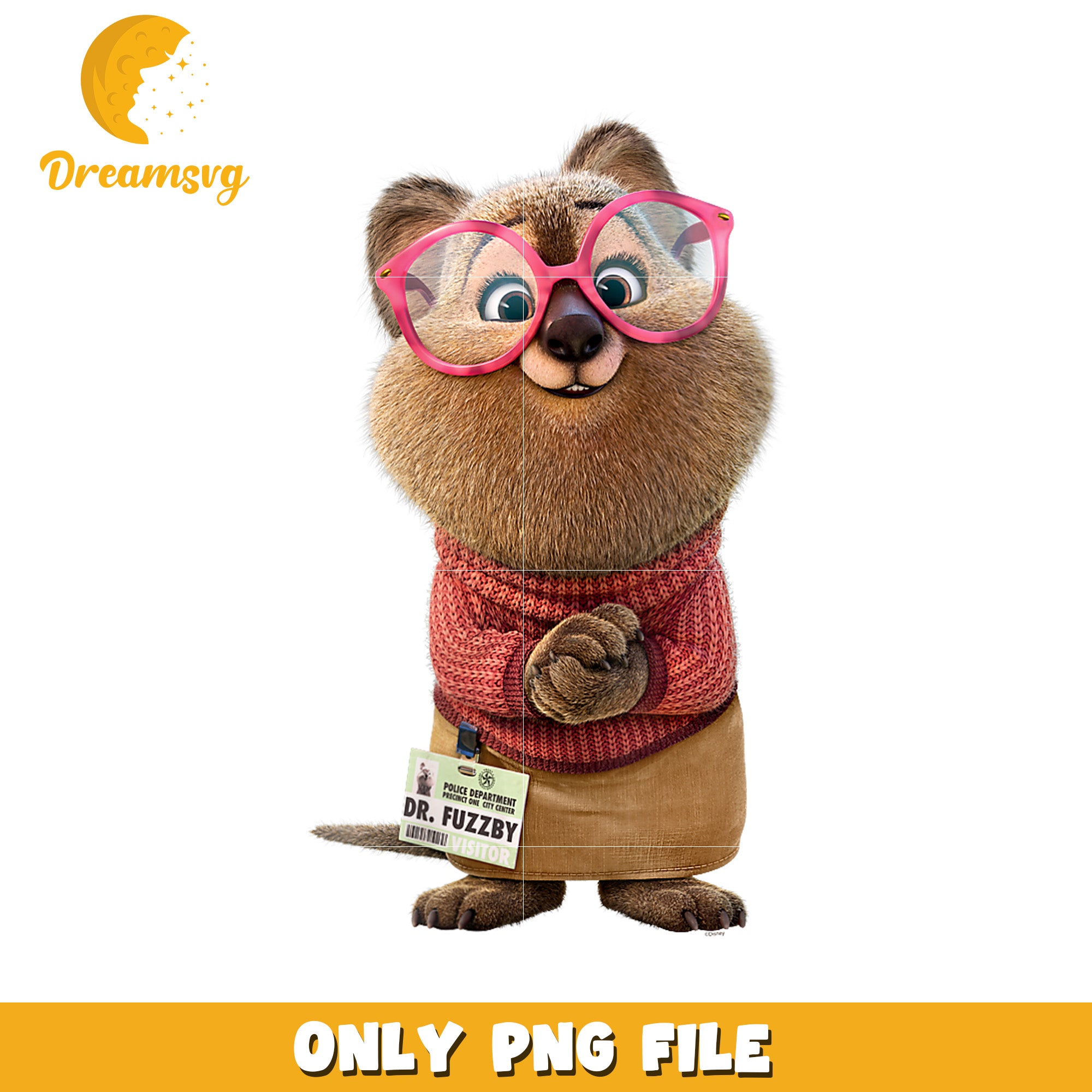 Dr Fuzzby png, zootopia cast png, disney movie png – DreamSVG Store