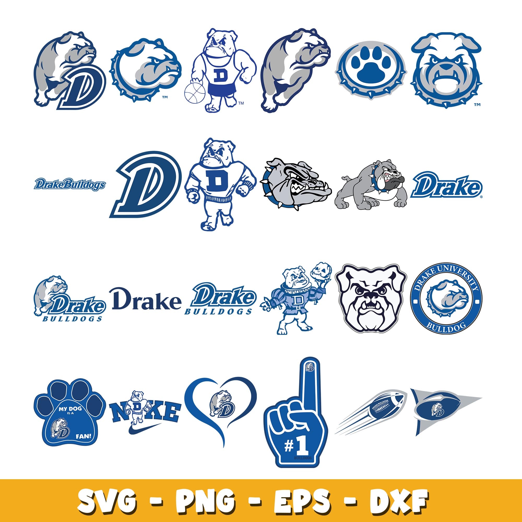 Drake Bulldogs Bundle svg, Drake Bulldogs logo svg, ncaa svg – DreamSVG ...