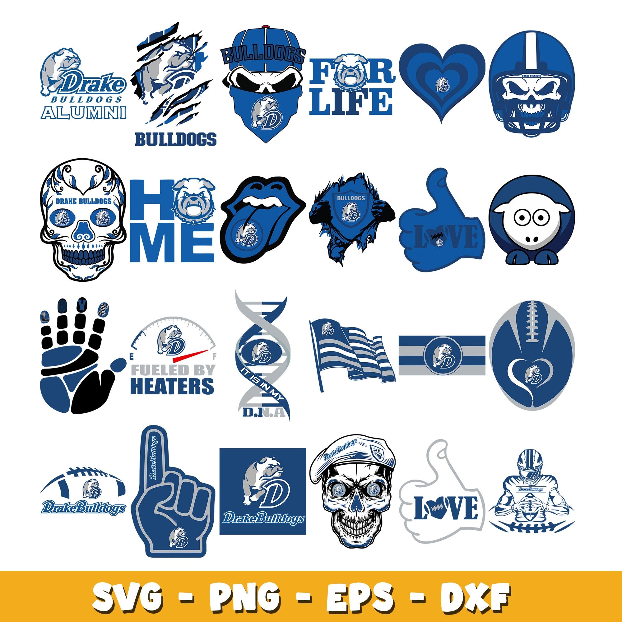 Logo Drake Bulldogs Bundle svg, Drake Bulldogs logo svg, ncaa svg ...