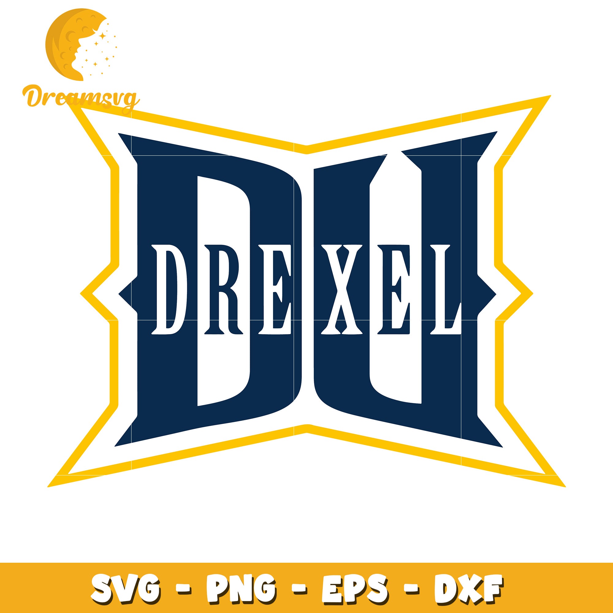 Drexel University SVG Logo Design for Custom Crafts and Projects ...