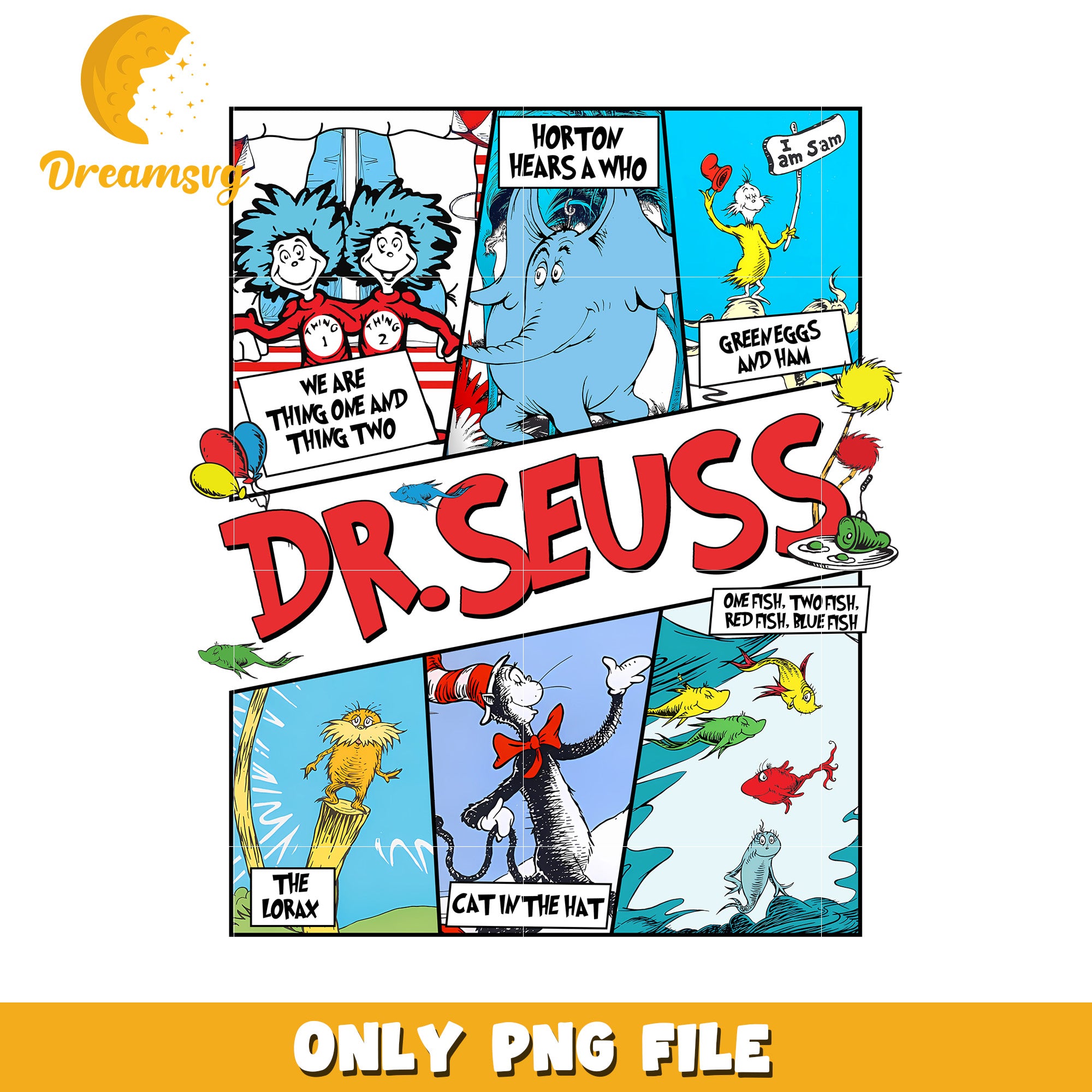 Dr seuss manga png, dr seuss characters png, cartoon png – DreamSVG Store