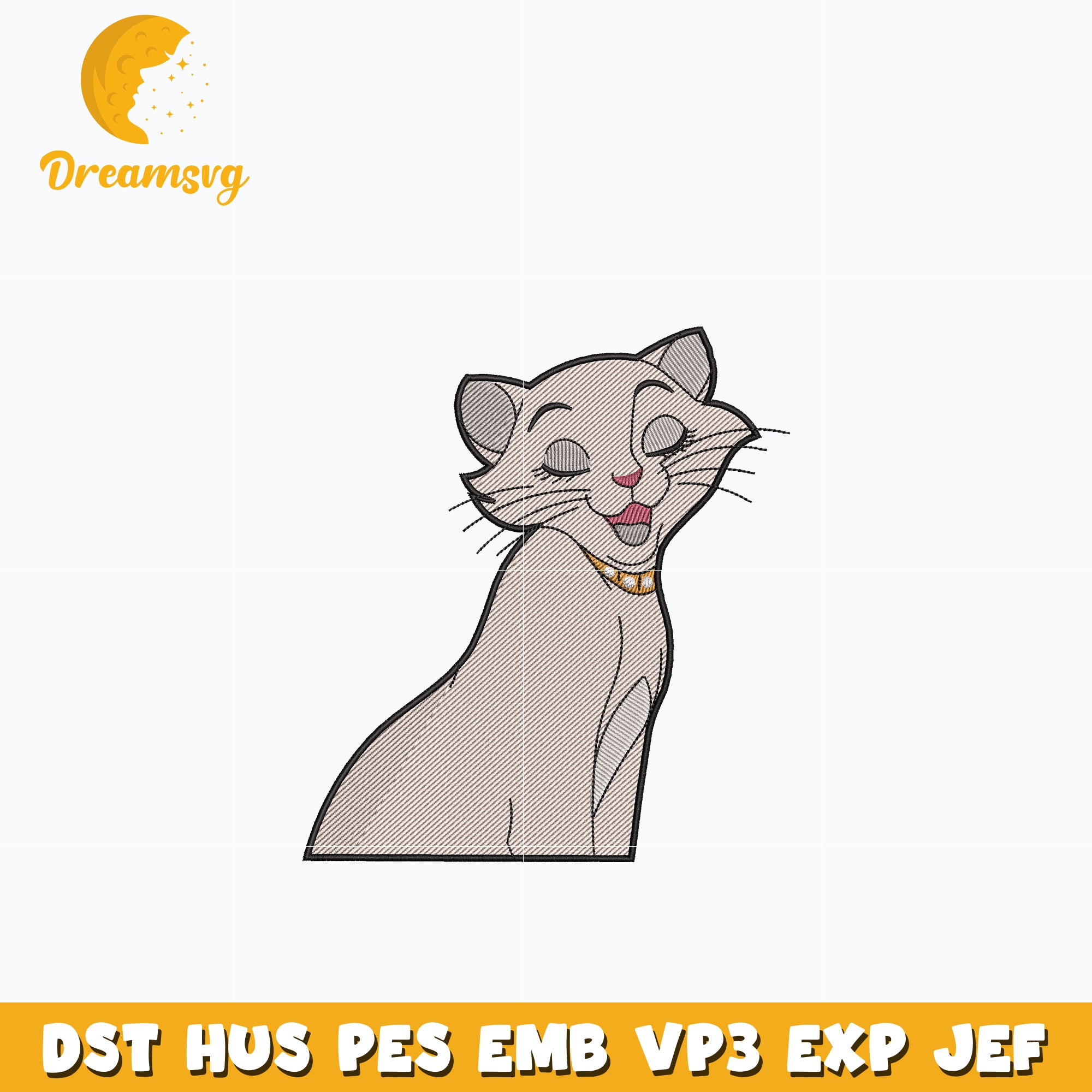 Duchess cat embroidery design – DreamSVG Store