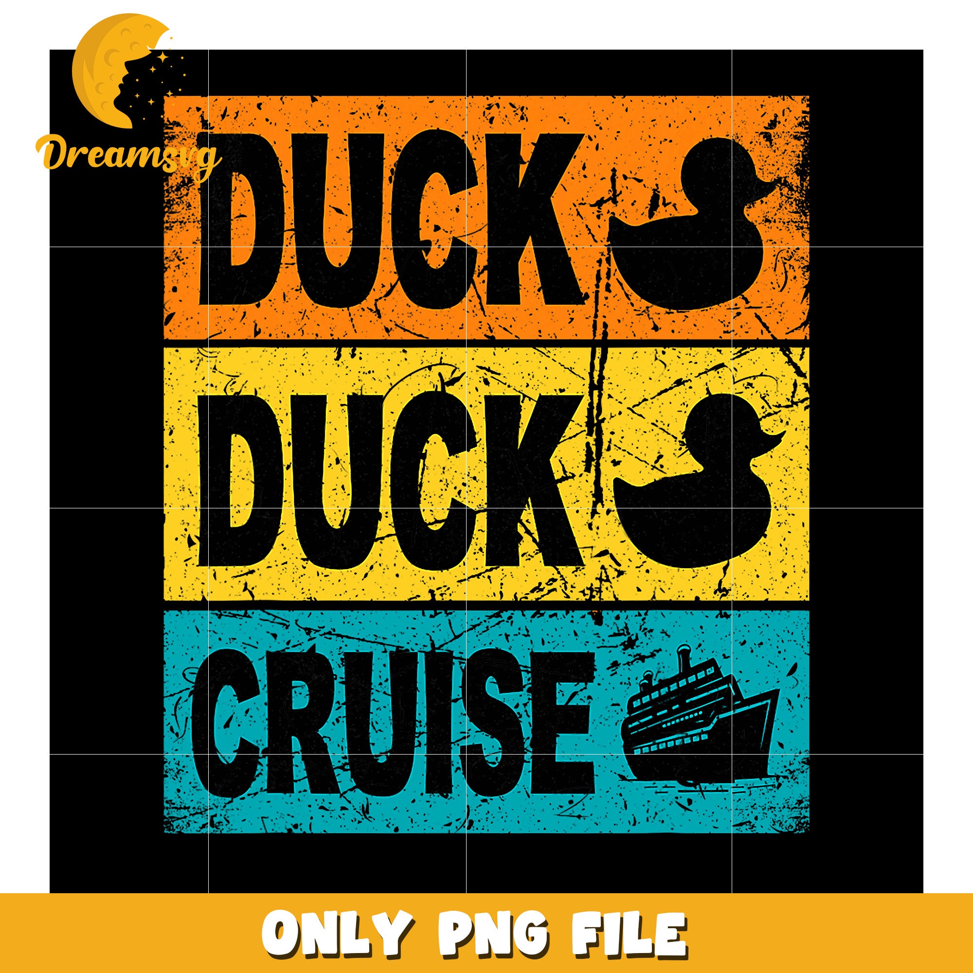 Duck Duck Cruise PNG Design – DreamSVG Store