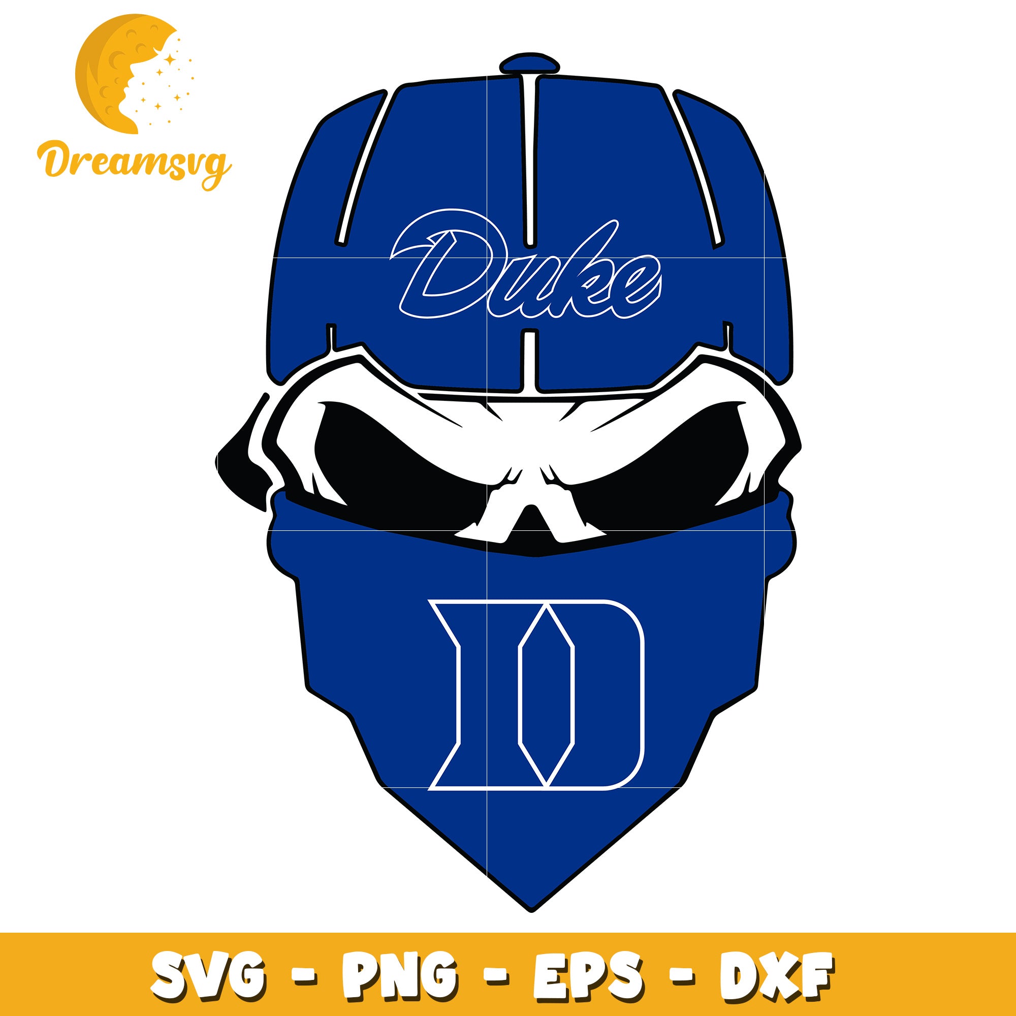 Duke Skull SVG PNG EPS DXF Files – DreamSVG Store