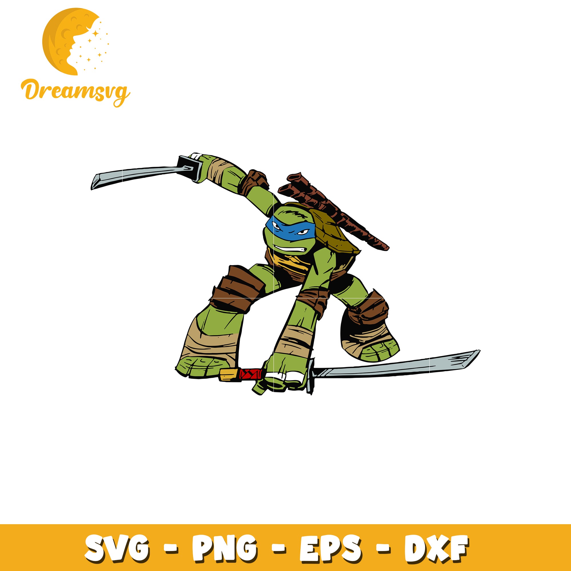Dynamic Ninja Turtle SVG Design for Creative Projects – DreamSVG Store