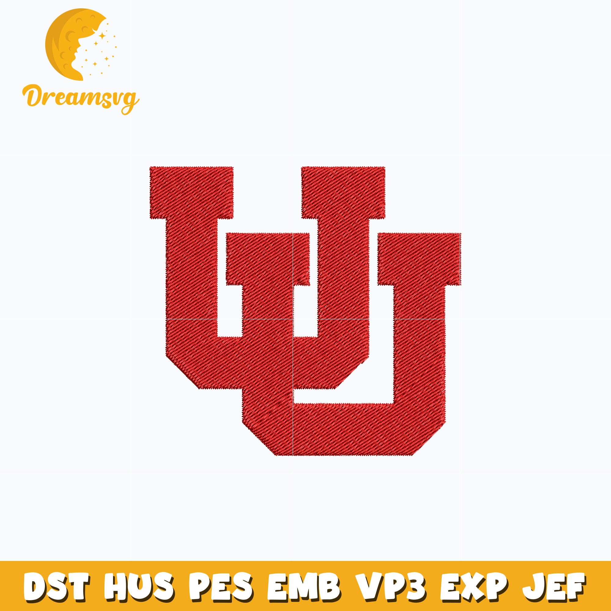 Utah Utes logo embroidery design – DreamSVG Store