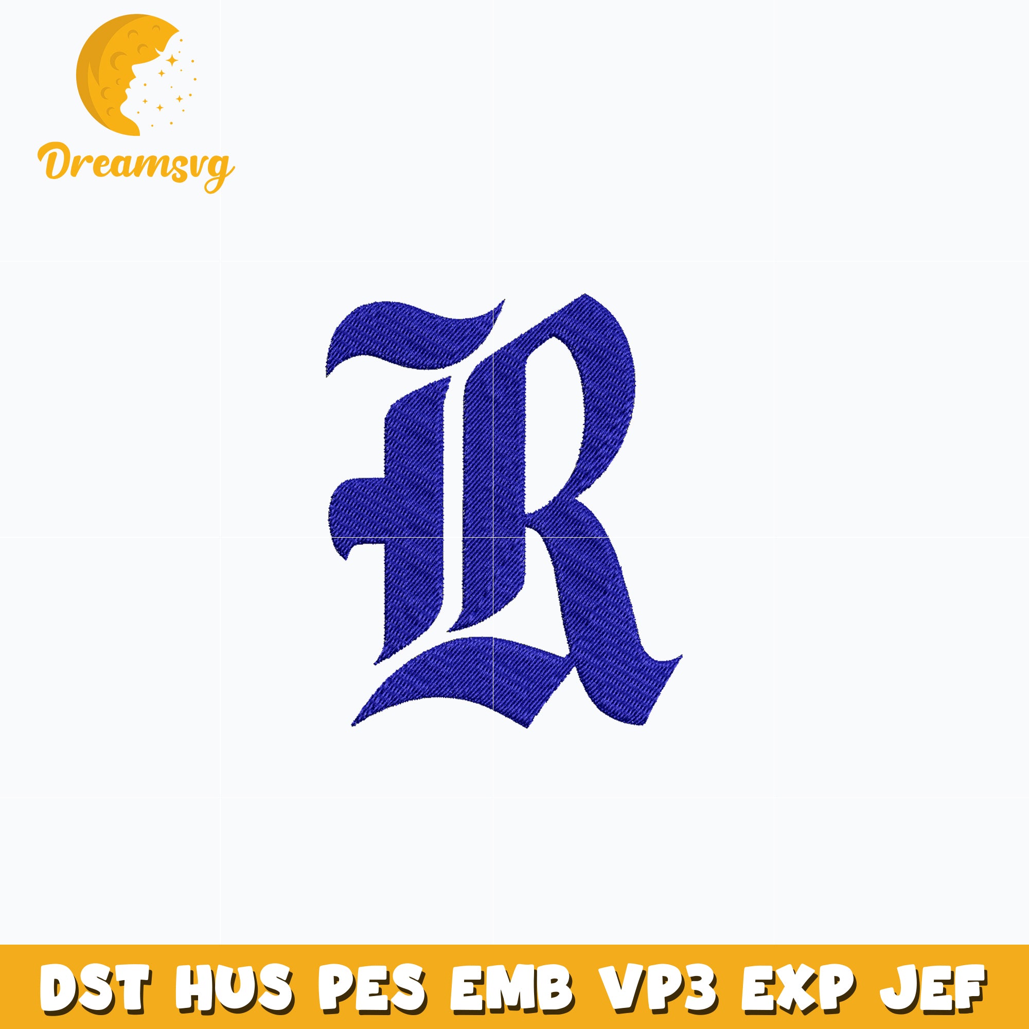 Rice Owls logo embroidery design – DreamSVG Store