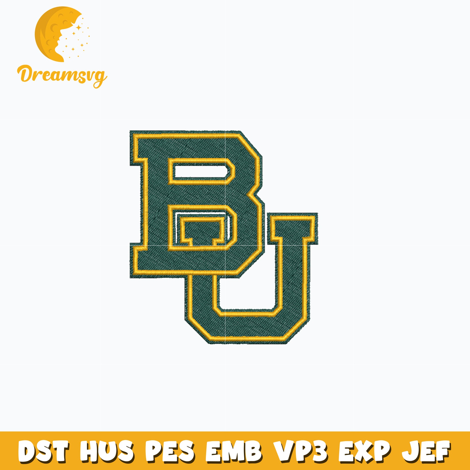 Baylor Logo Embroidery Design Dreamsvg Store