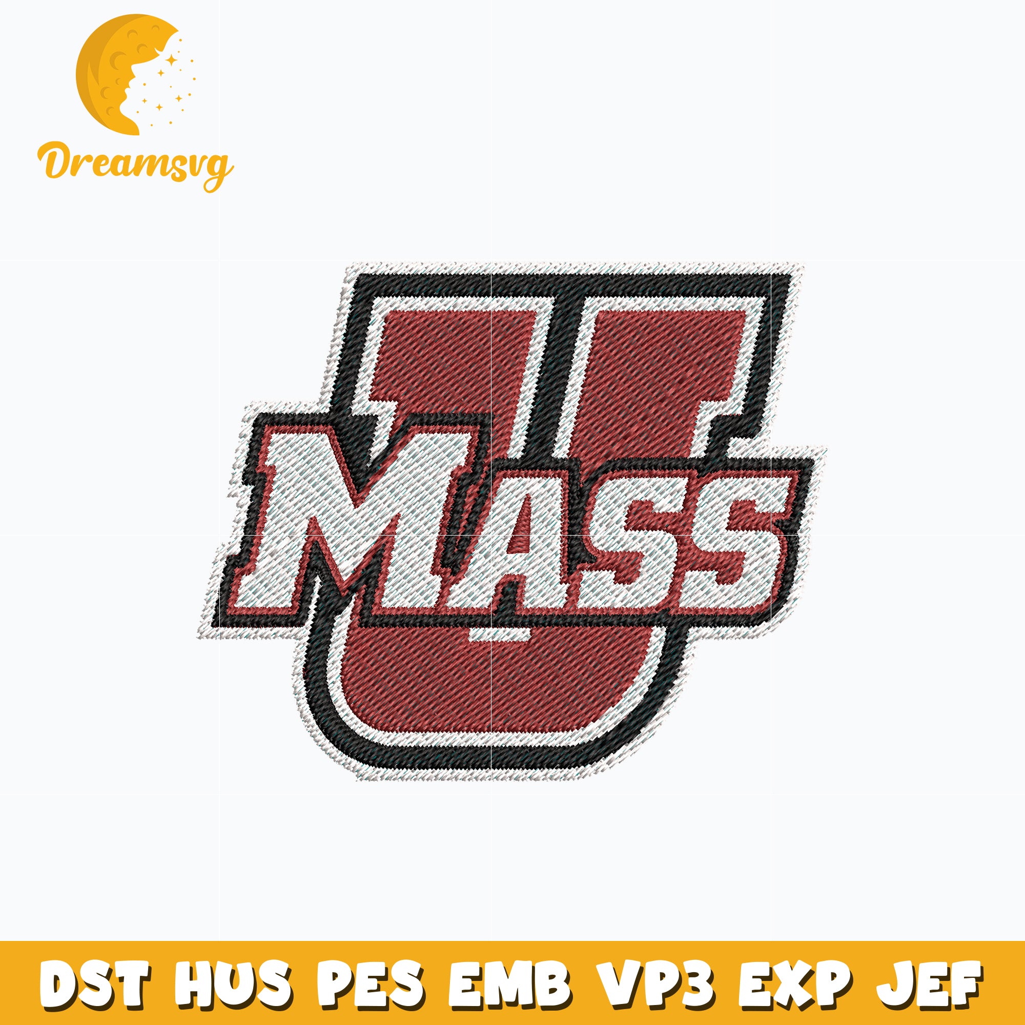 UMass Minutemen logo embroidery design – DreamSVG Store