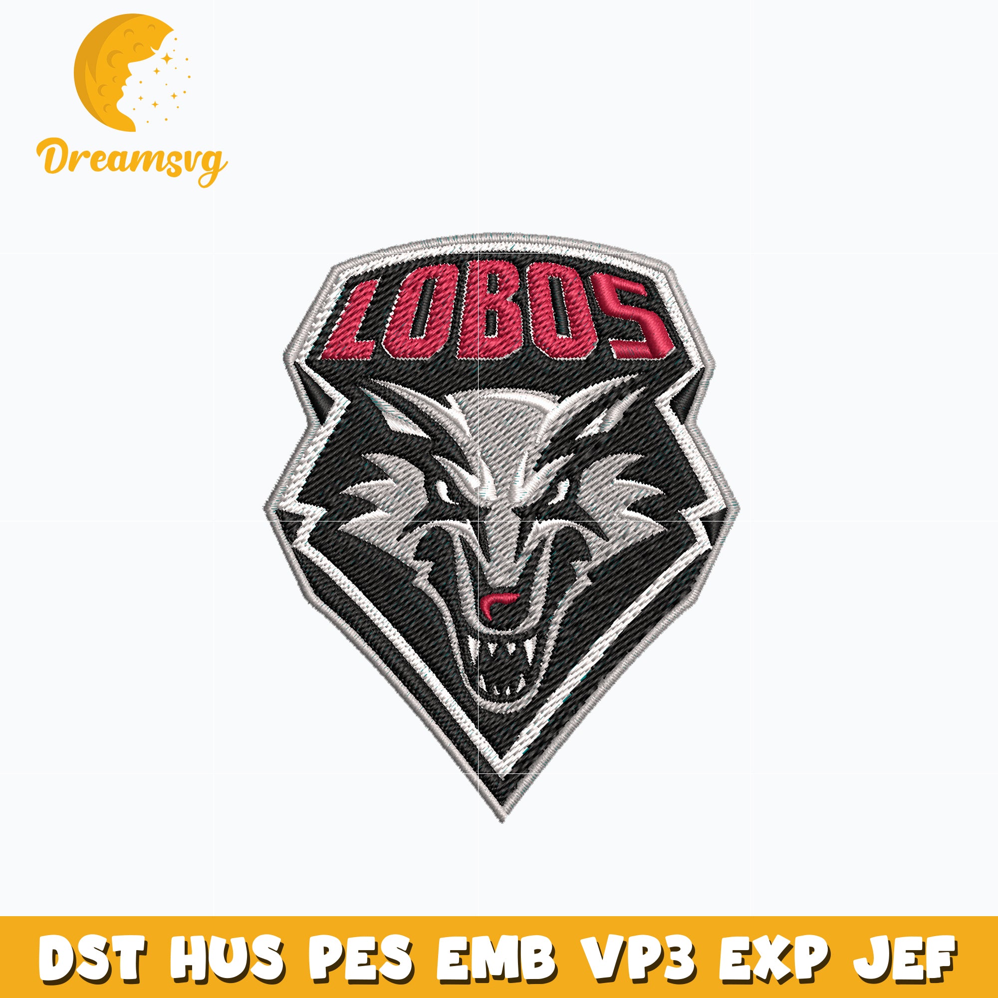 New mexico lobos embroidery design – DreamSVG Store