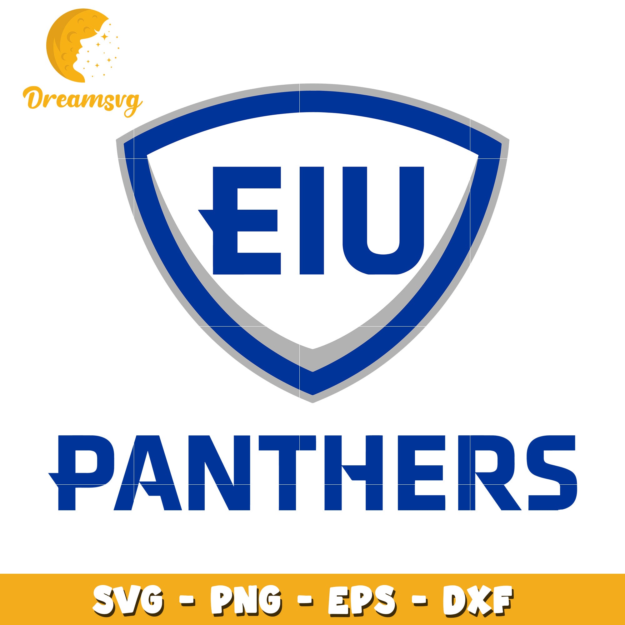 EIU Panthers Logo SVG PNG EPS DXF – DreamSVG Store
