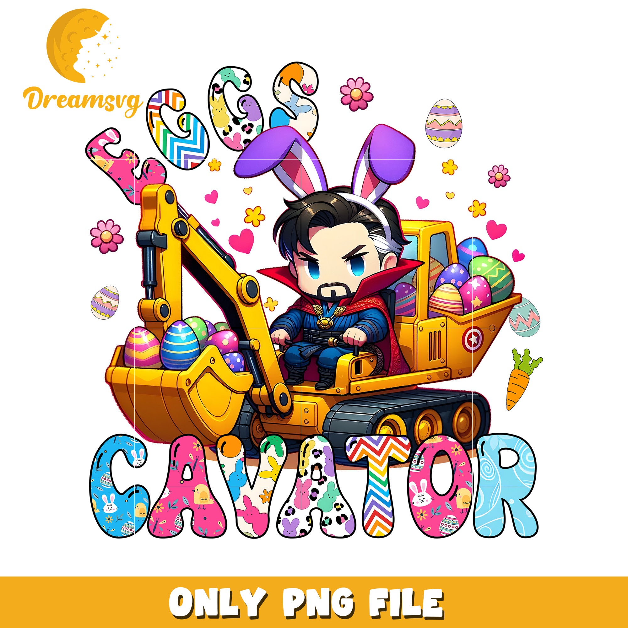 Easter Dr Strange Excavator PNG – DreamSVG Store