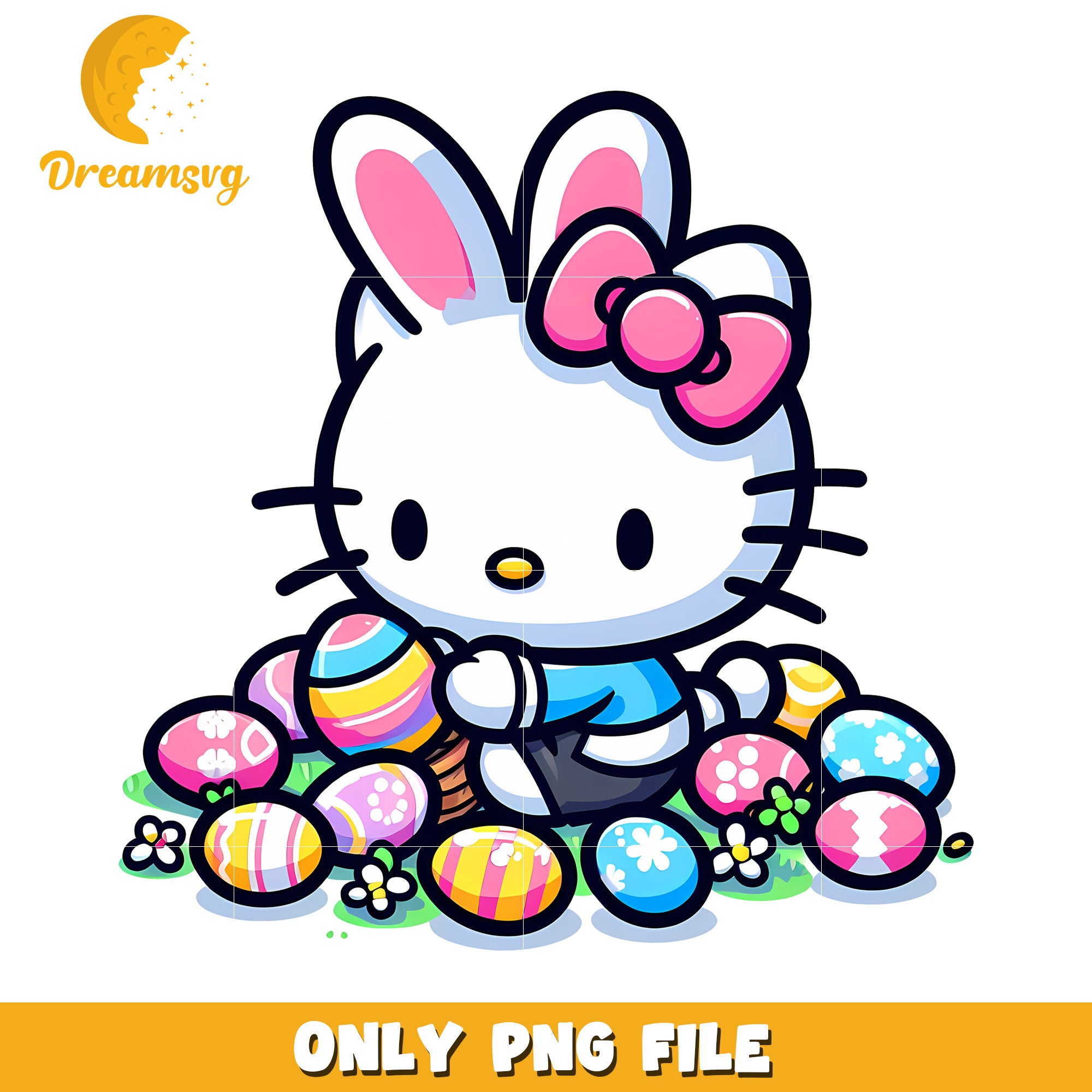 Easter Hello Kitty PNG Clipart – DreamSVG Store