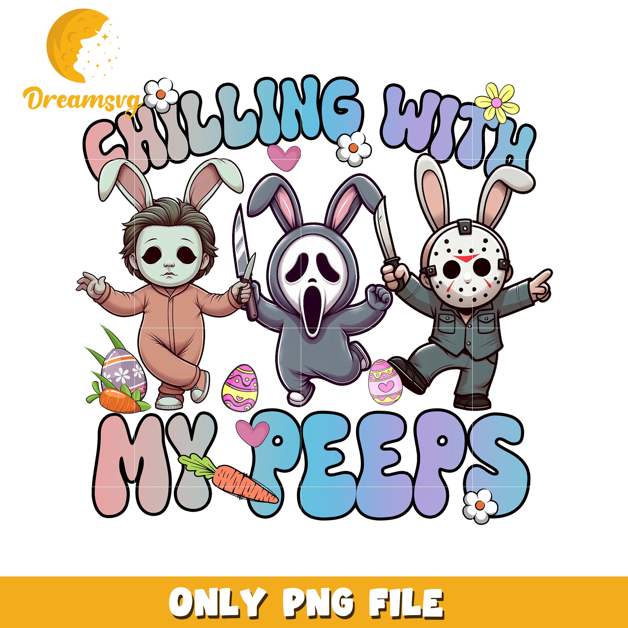 Easter Horror Bunny PNG Design – DreamSVG Store