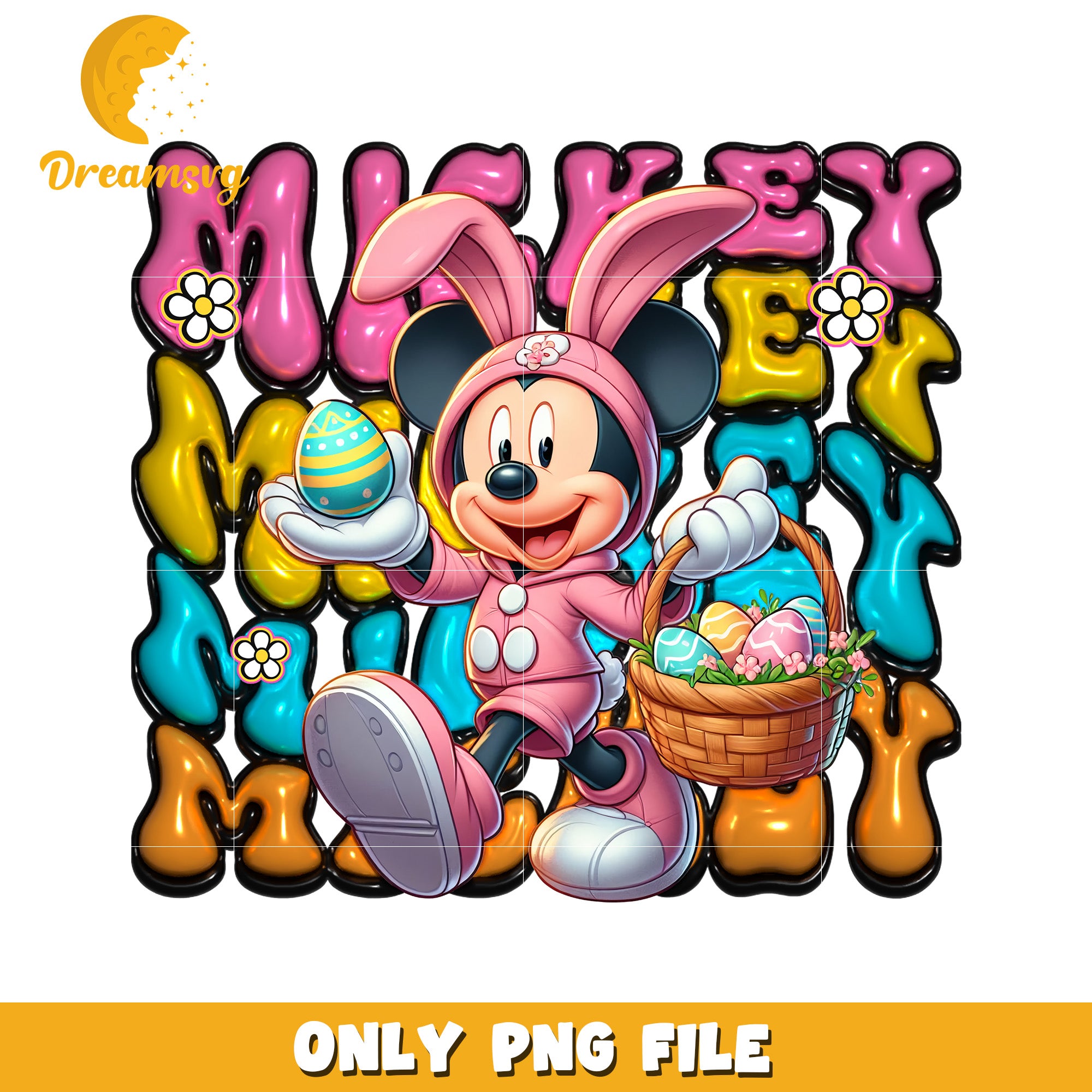 Easter Mickey Mouse PNG Design – DreamSVG Store