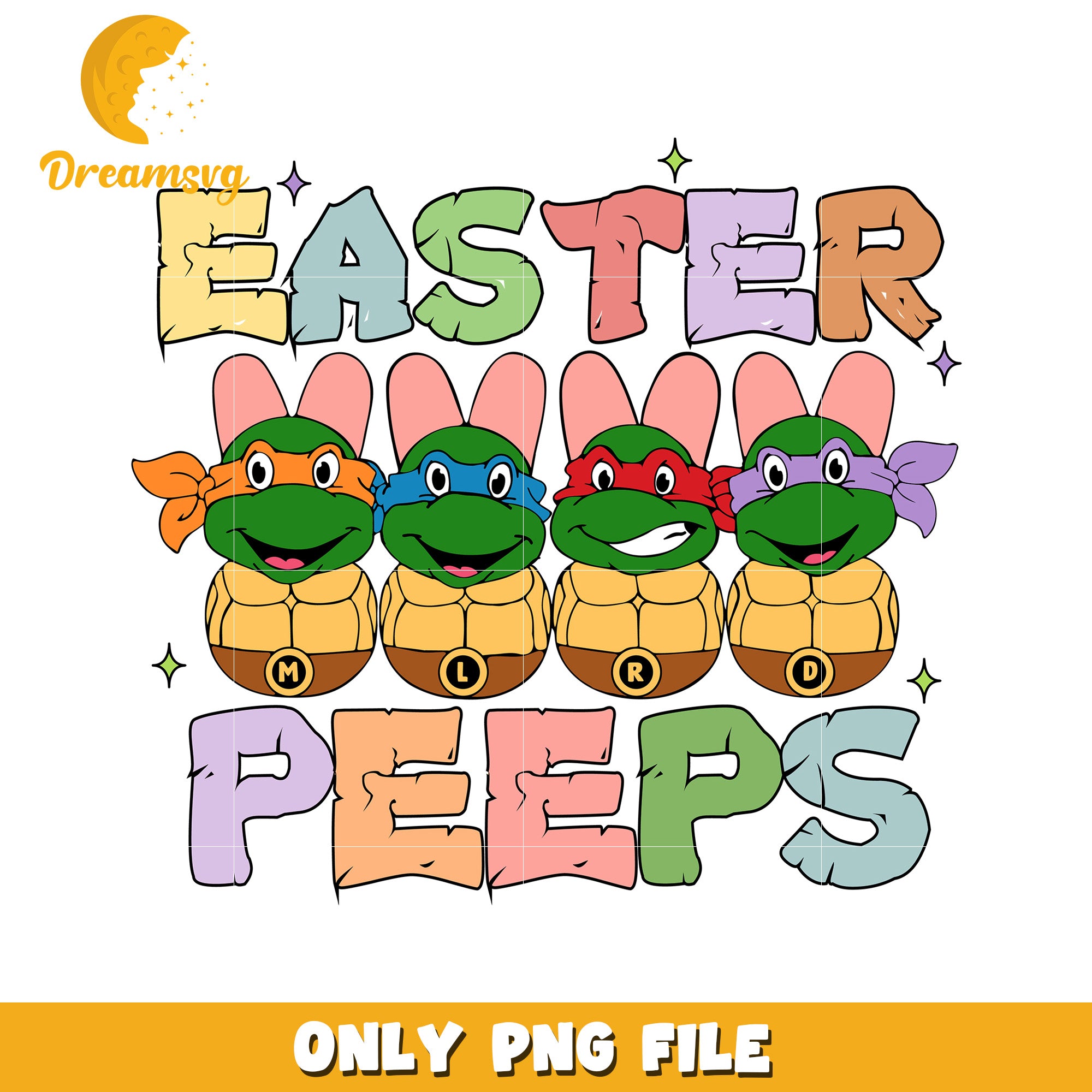 Easter Ninja Turtle Peeps PNG – DreamSVG Store