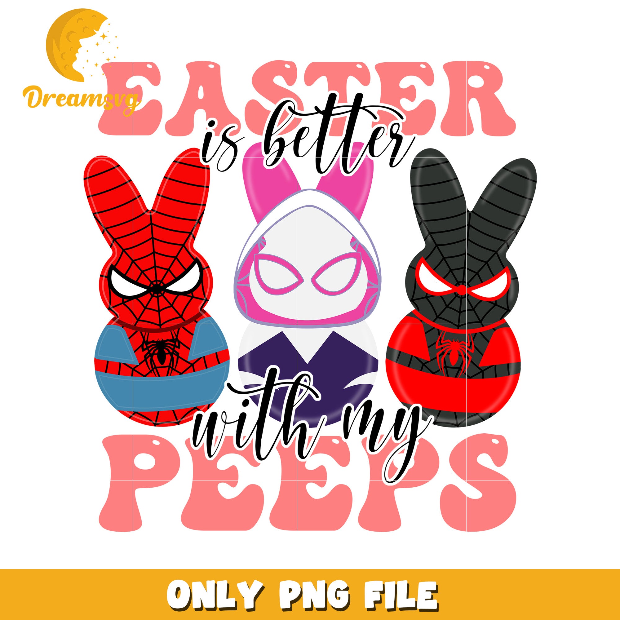 Easter Spider-Man Peeps PNG Design – DreamSVG Store