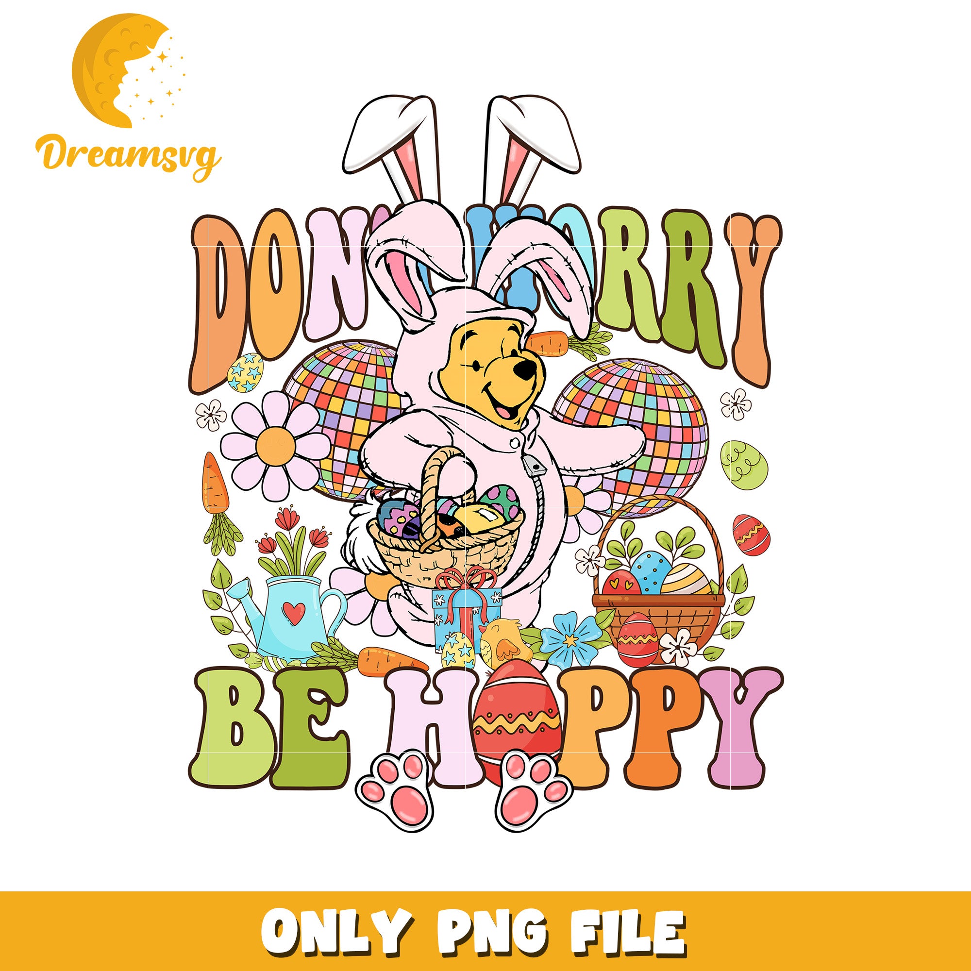 Easter Winnie the Pooh PNG – DreamSVG Store