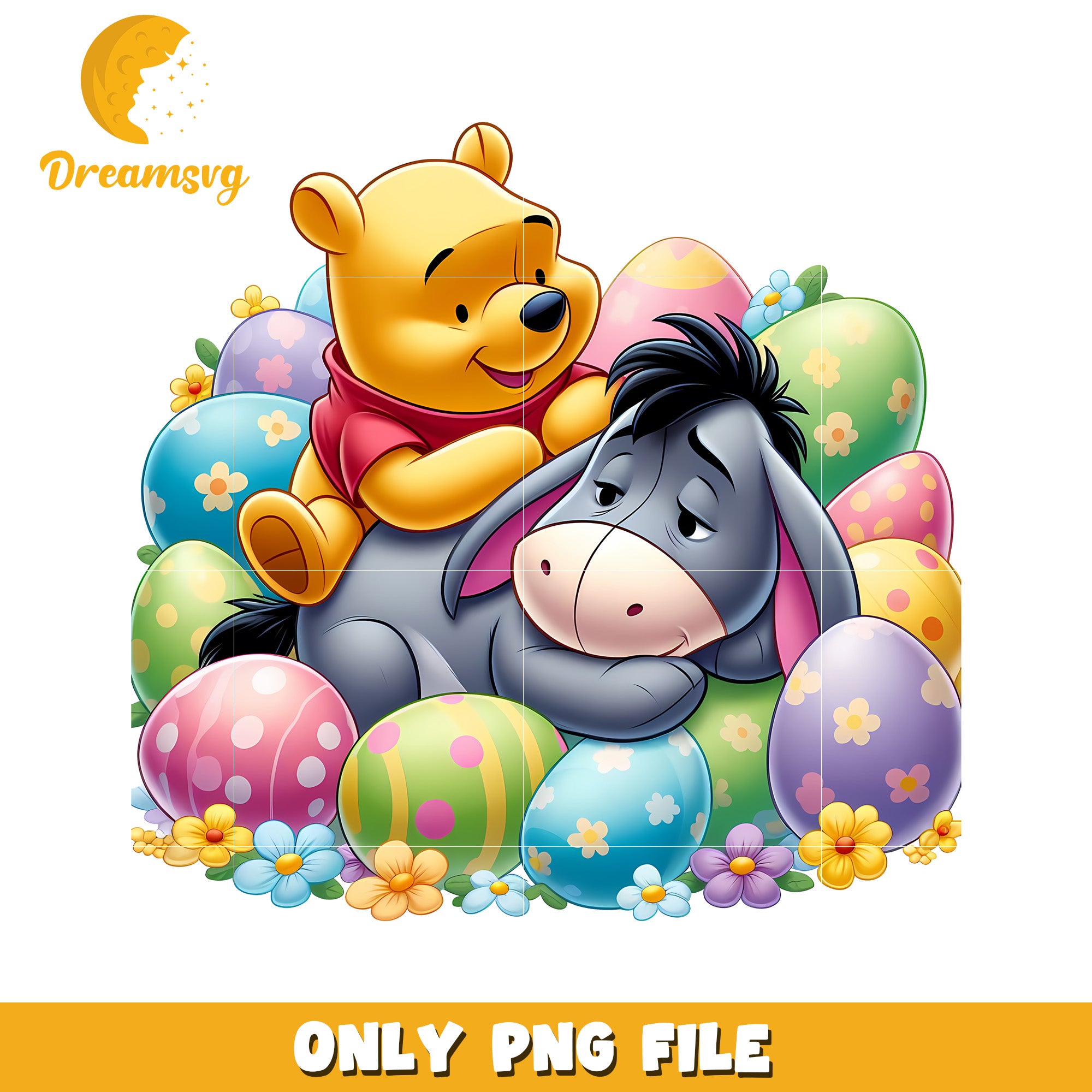 Eeyore and pooh easter eggs png, easter eggs png, disney png – DreamSVG ...