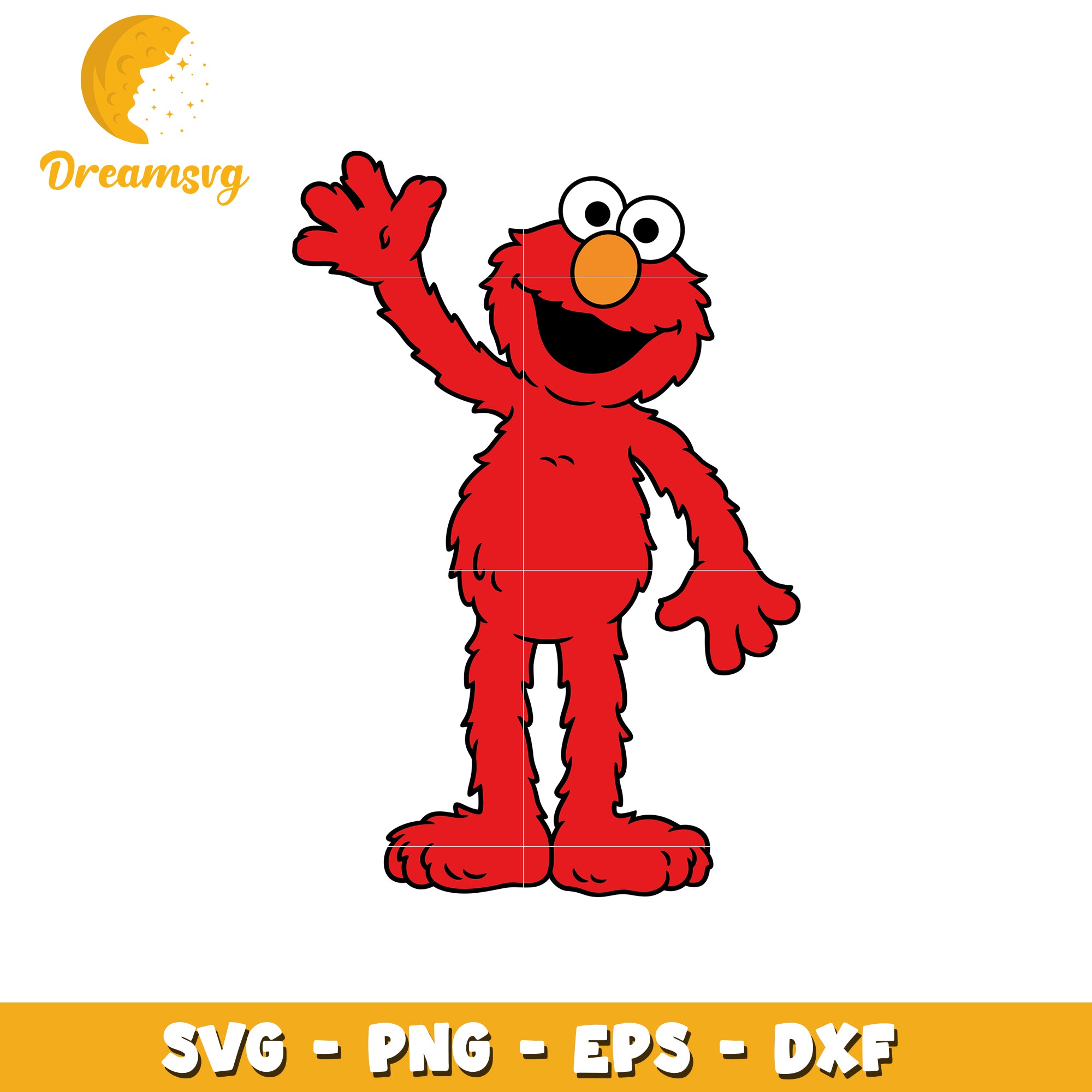 Elmo Character SVG Clipart for Crafts and Design Projects – DreamSVG Store