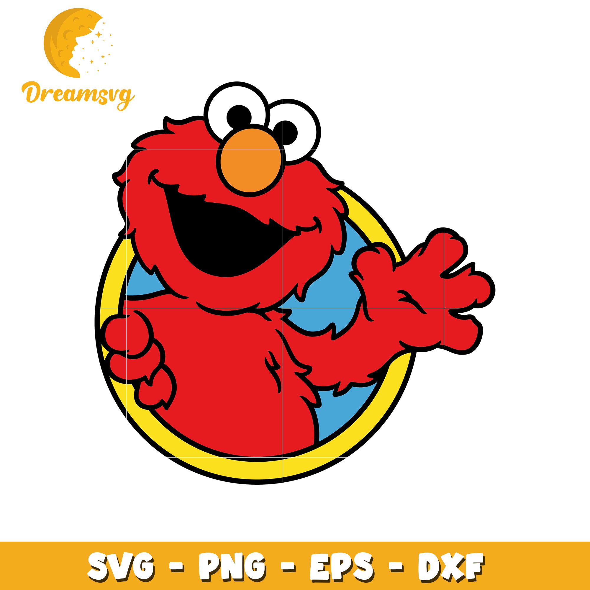 Elmo Character SVG File for Crafts and Design Projects Online ...