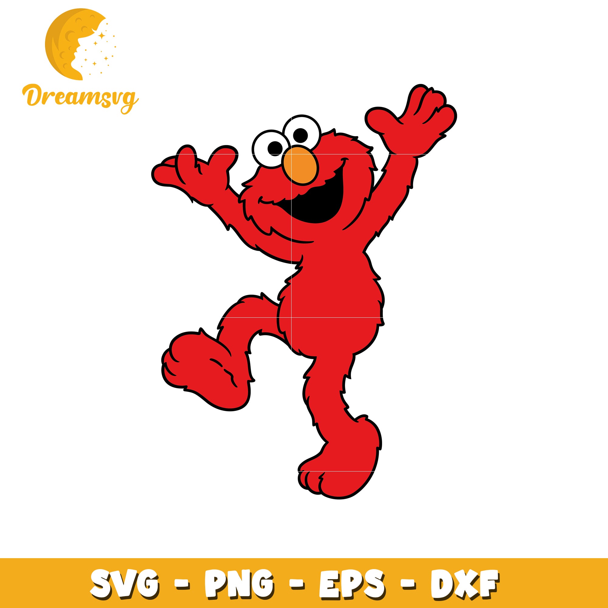 Elmo Character SVG File for Crafts and Digital Projects Download ...