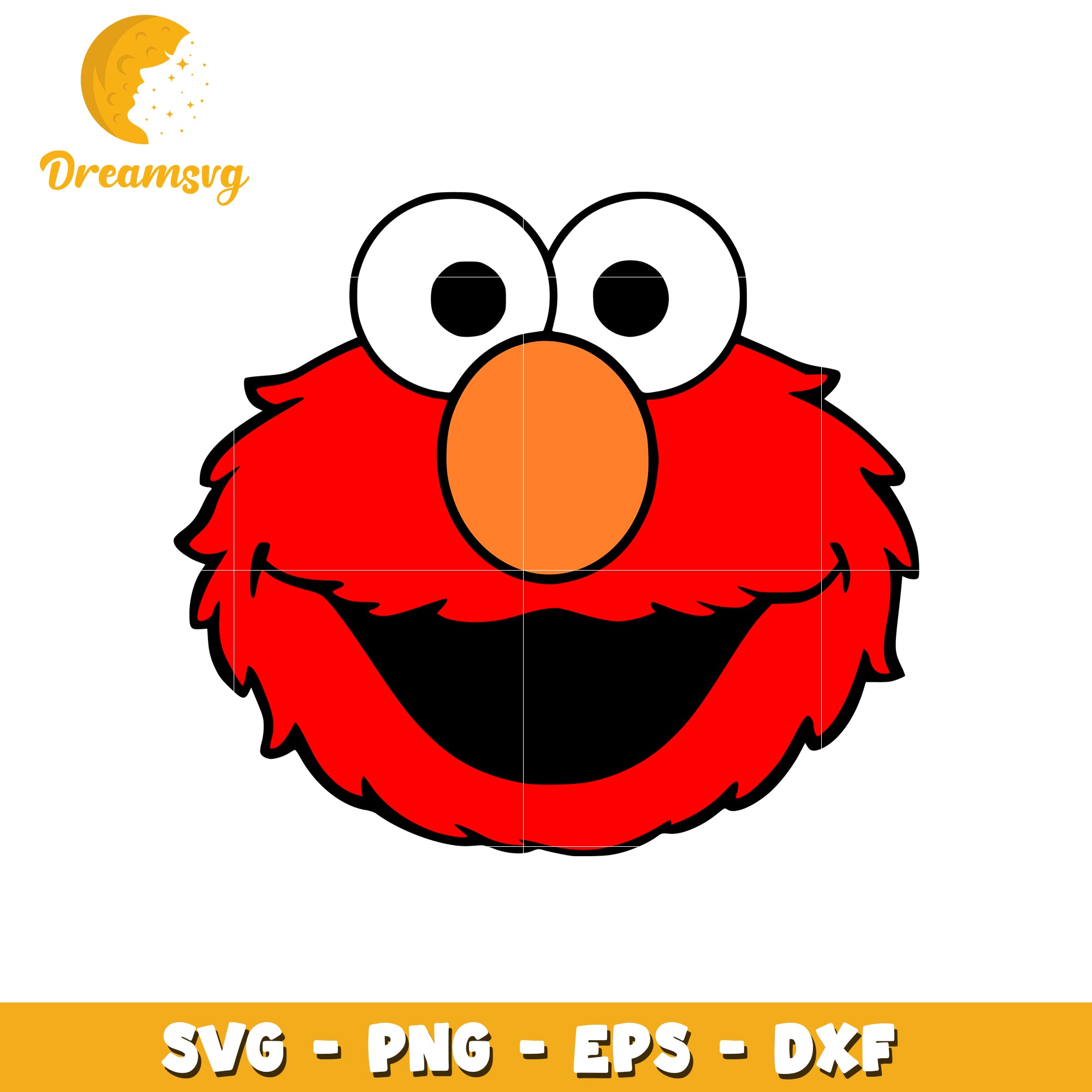 Elmo SVG PNG EPS DXF Files – DreamSVG Store