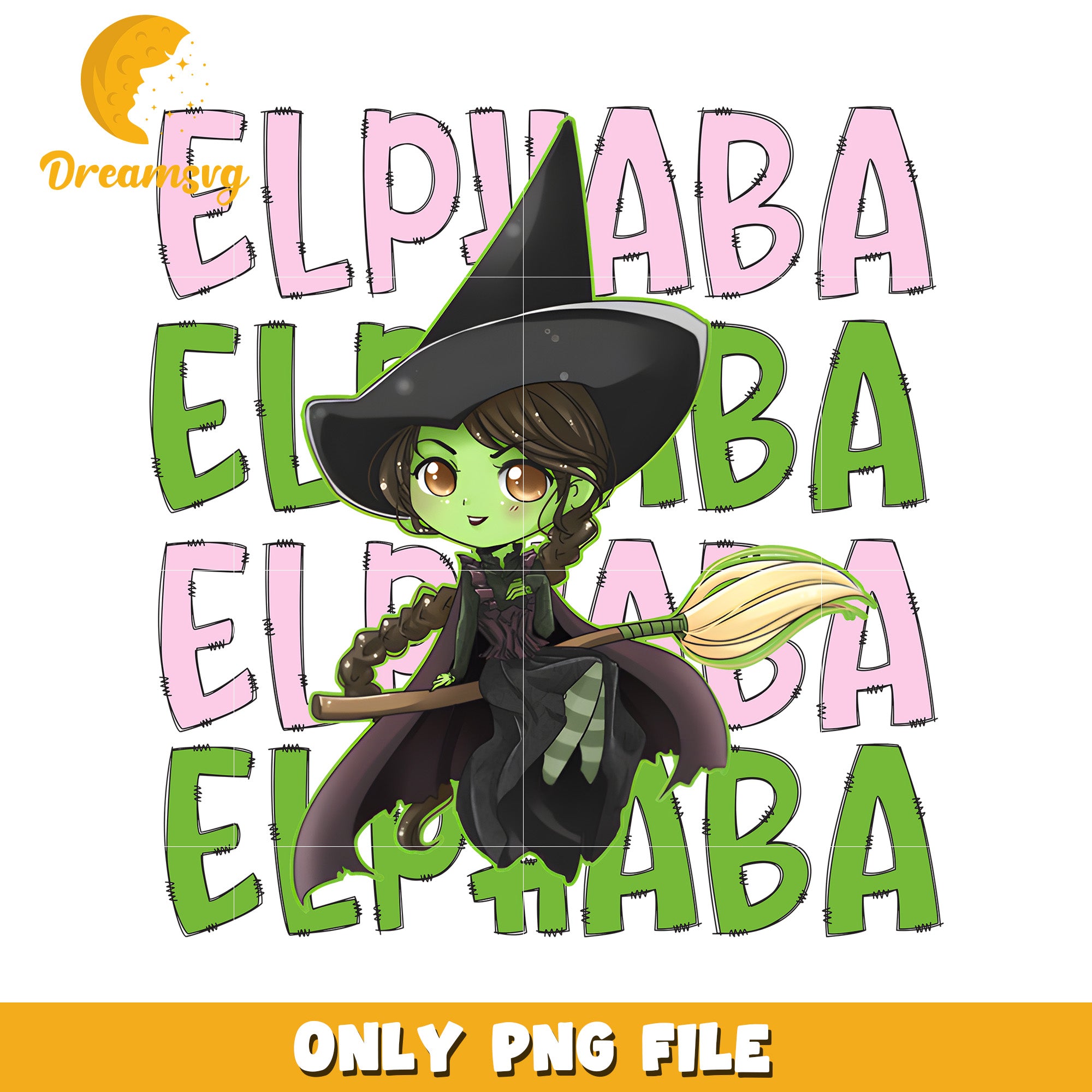 Elphaba chracter png, wicked witch png, wicked musical png – DreamSVG Store