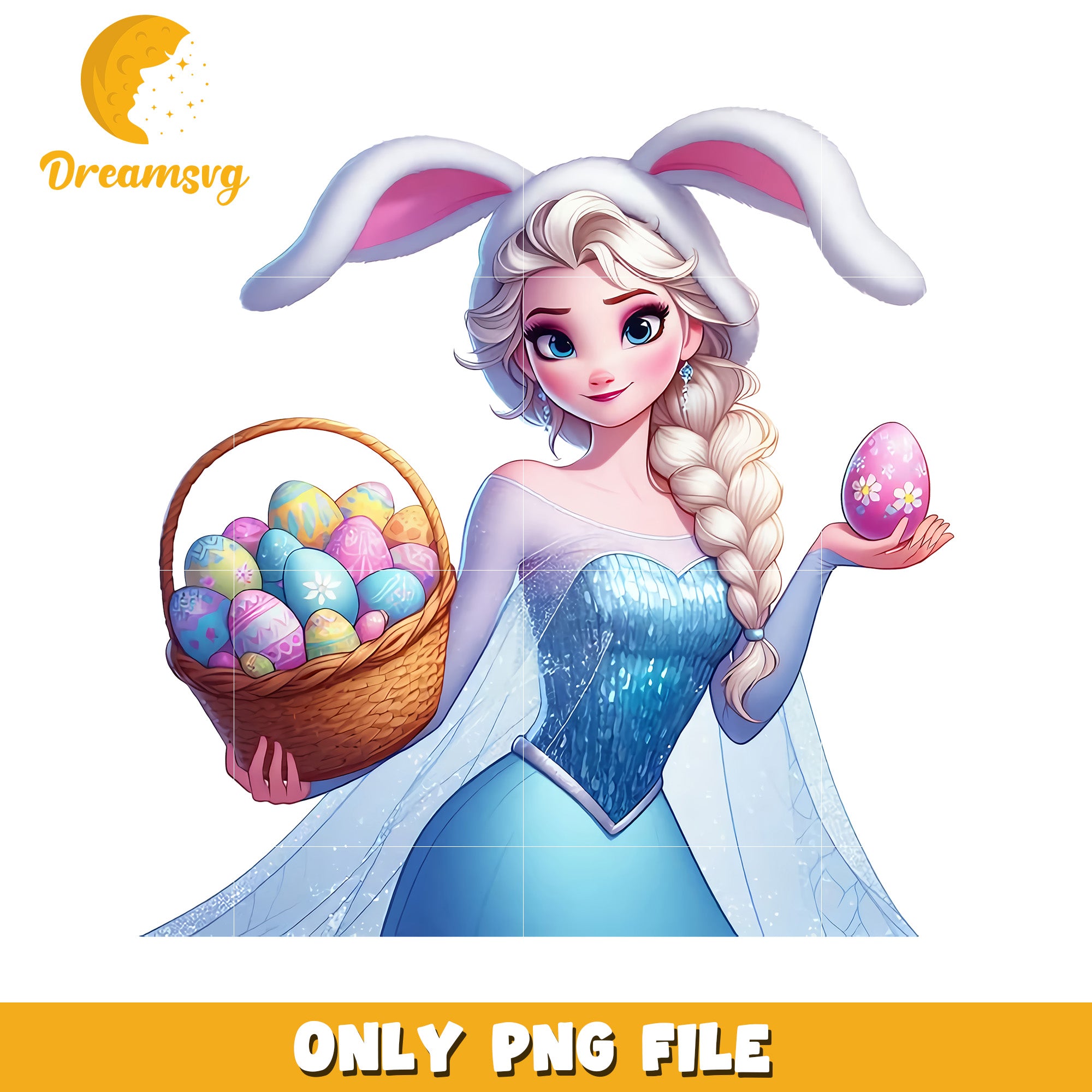 Elsa Easter Bunny PNG Clipart – DreamSVG Store
